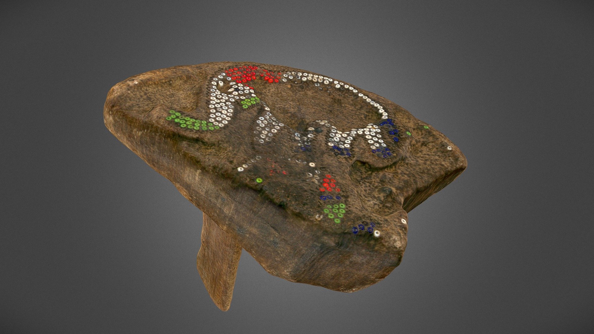 Batavialand rijkscollectie Afrikaans krukje - Download Free 3D model by ...