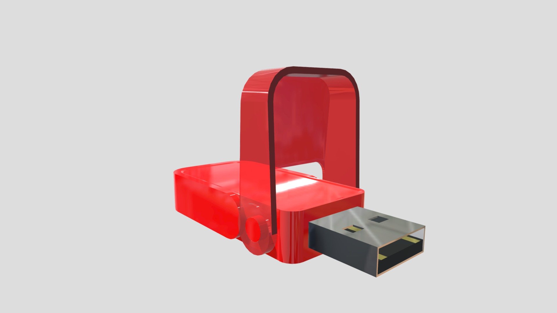 USB Stick With Animated Open/Close Lid - 3D model by davidg.dev ...