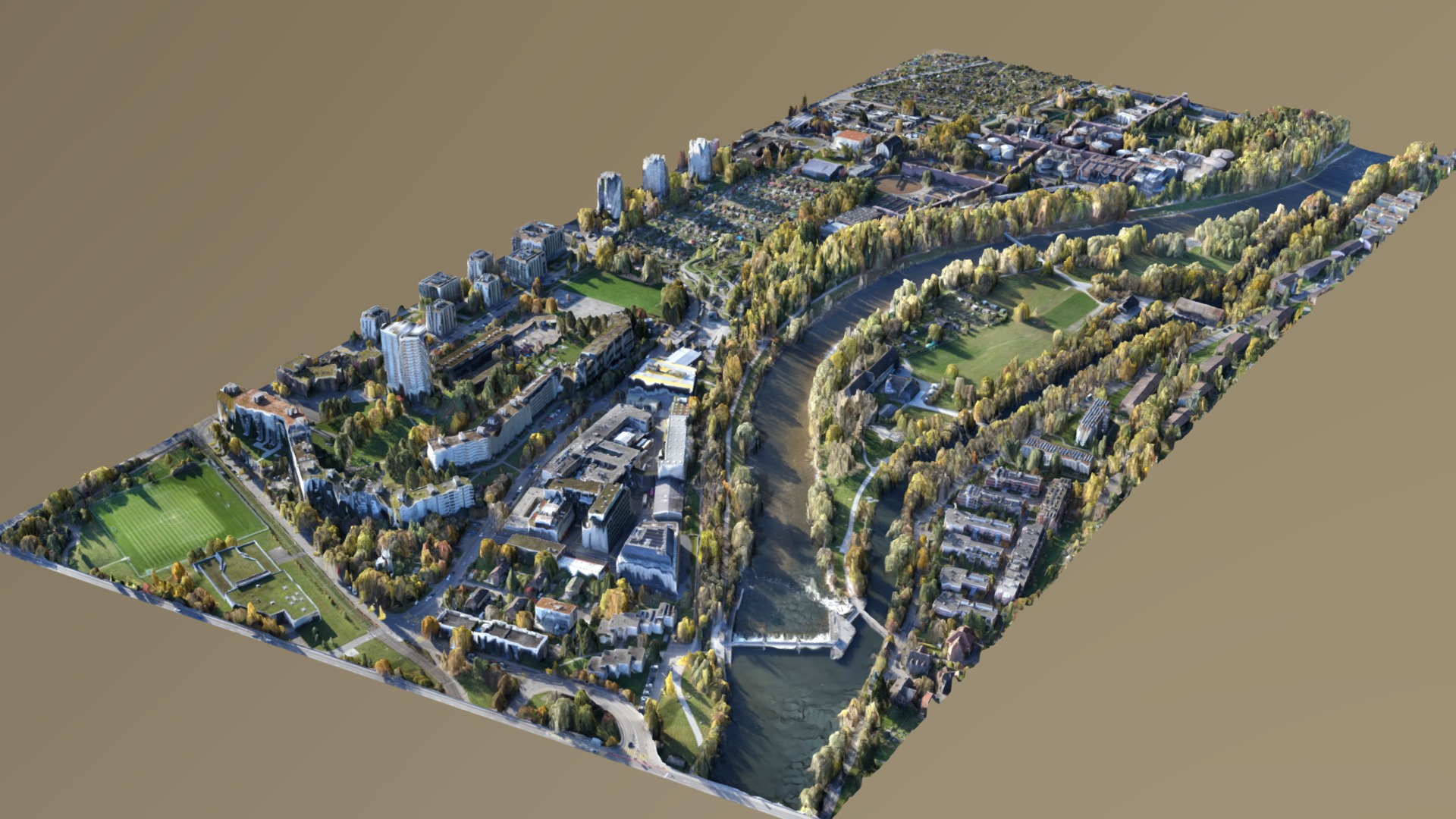 Werdinsel, Zürich - 128 MB - 3D model by Francois (@fgervaix) [97fac21 ...