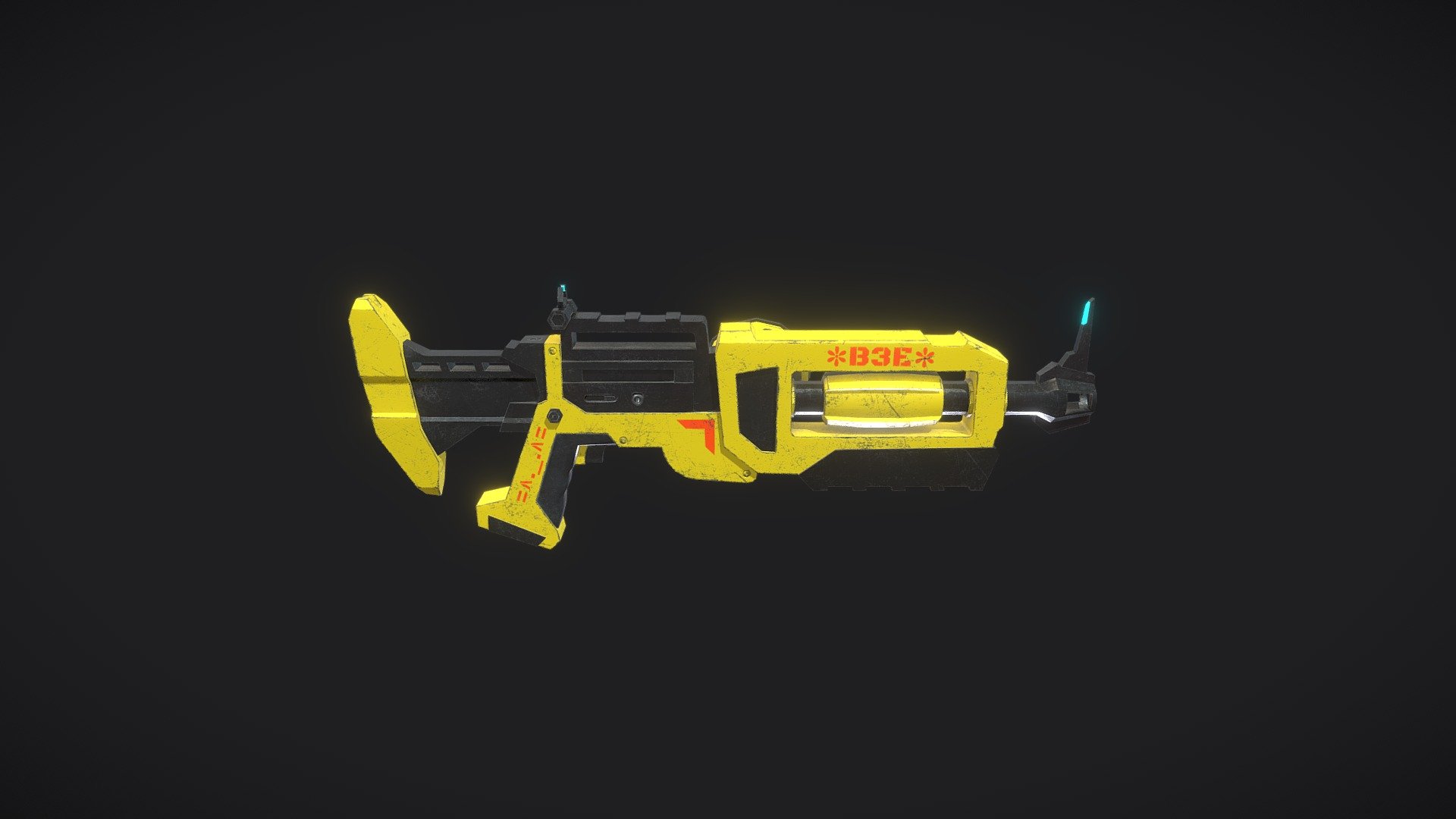 Yellow Bee Gun - 3D model by Crowdi [97fbd99] - Sketchfab