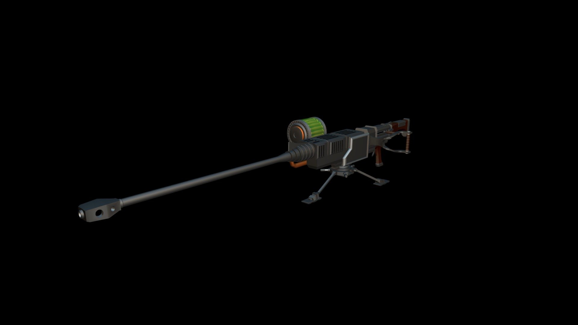 50- Cal Full Auto - 3D model by Lordaloa [97fdc39] - Sketchfab