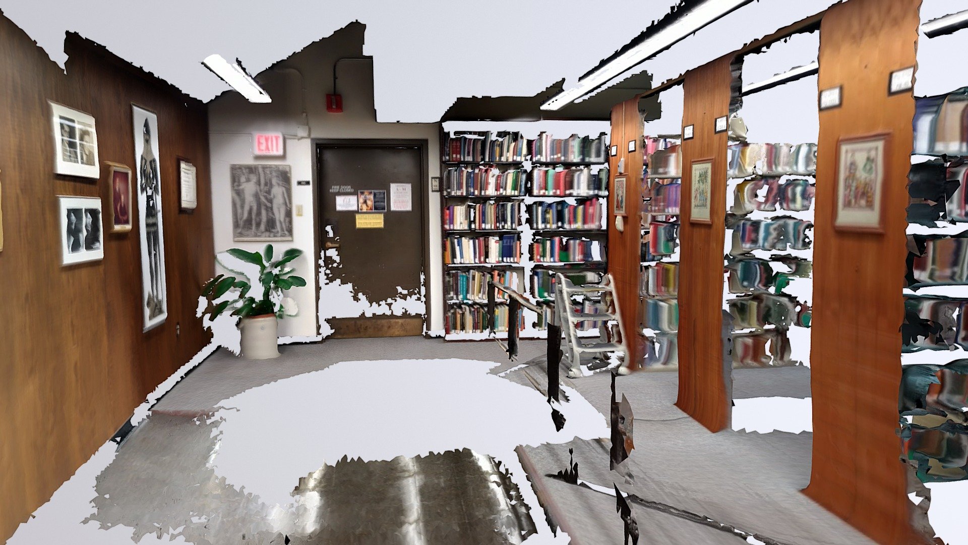 Robbins Library back room general structure - 3D model by kbriant ...