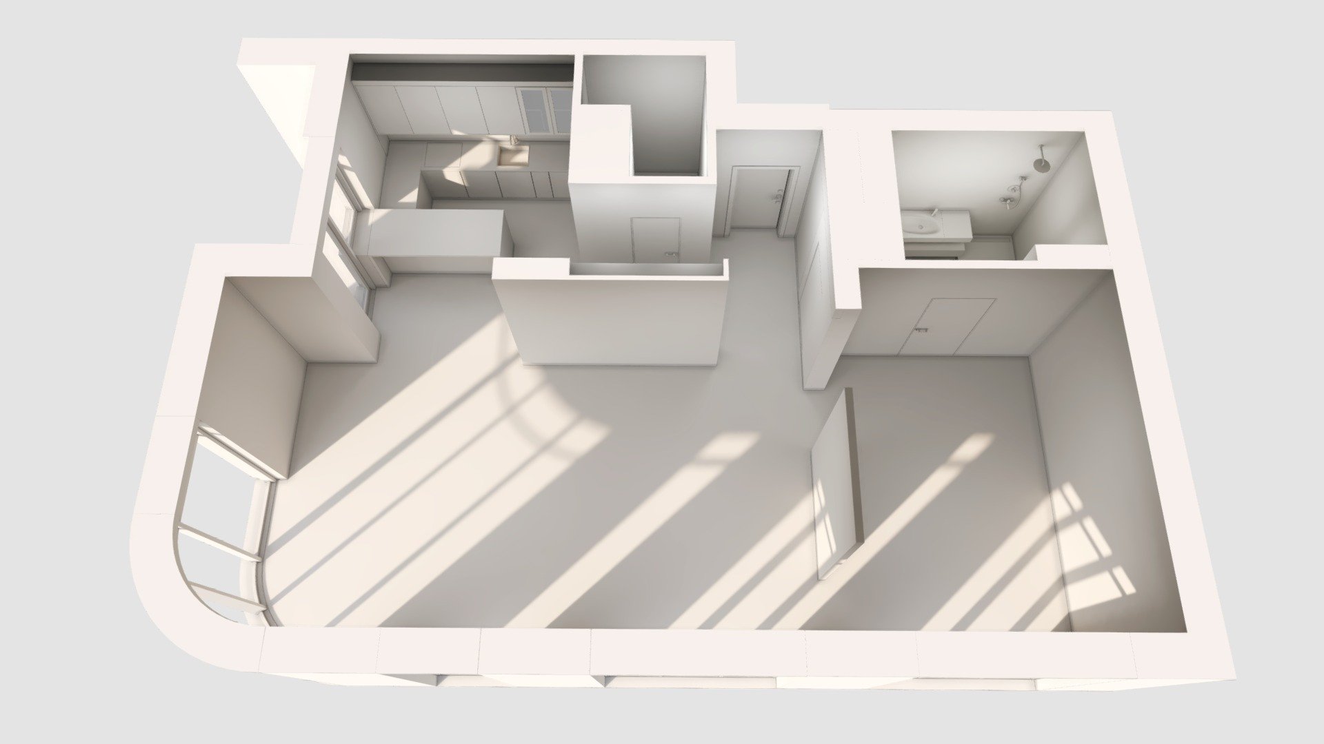 Interactive3D_EmptyApartment - 3D model by vinigor [980006f] - Sketchfab
