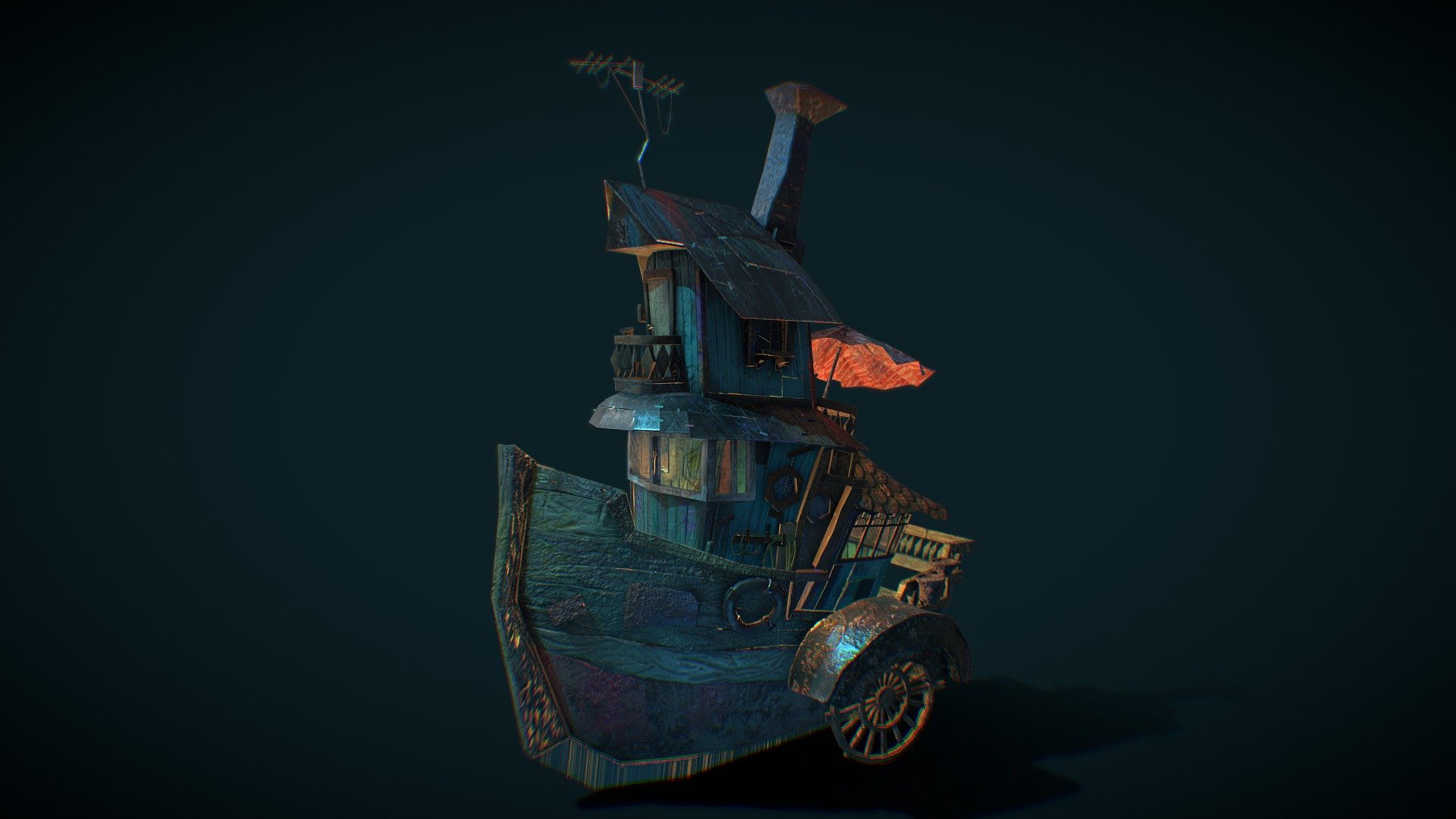Stylized Boat - 3D model by ShaheenCG [980009f] - Sketchfab