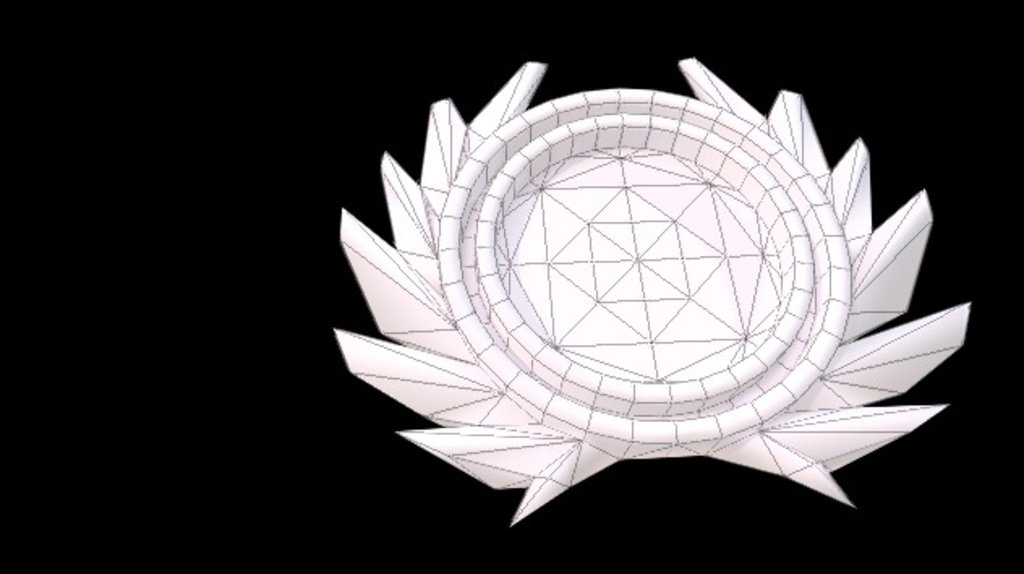 Circular Emblem with greek wreath - 3D model by eightbit [98003e5 ...