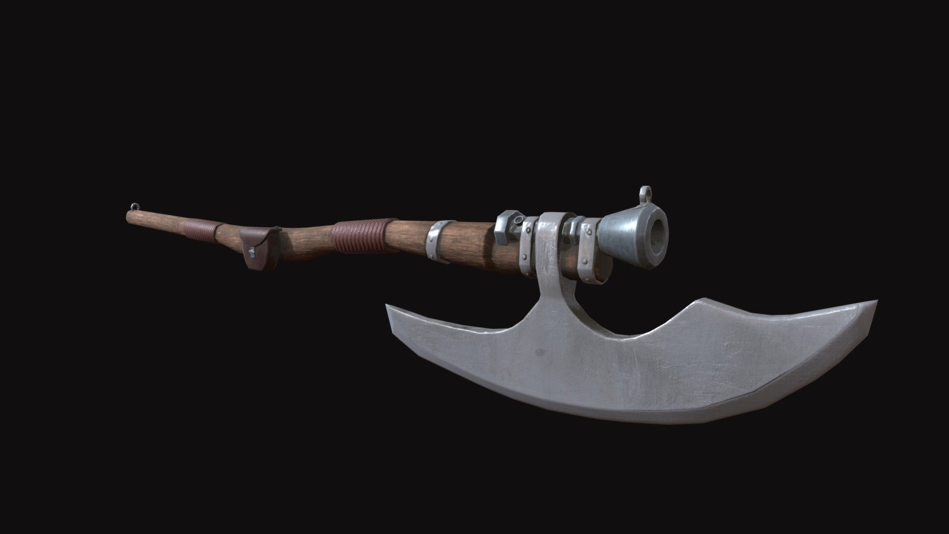 Gunaxe. Fantasy medieval gun. - 3D model by SchmidtTheMauler [9801413 ...