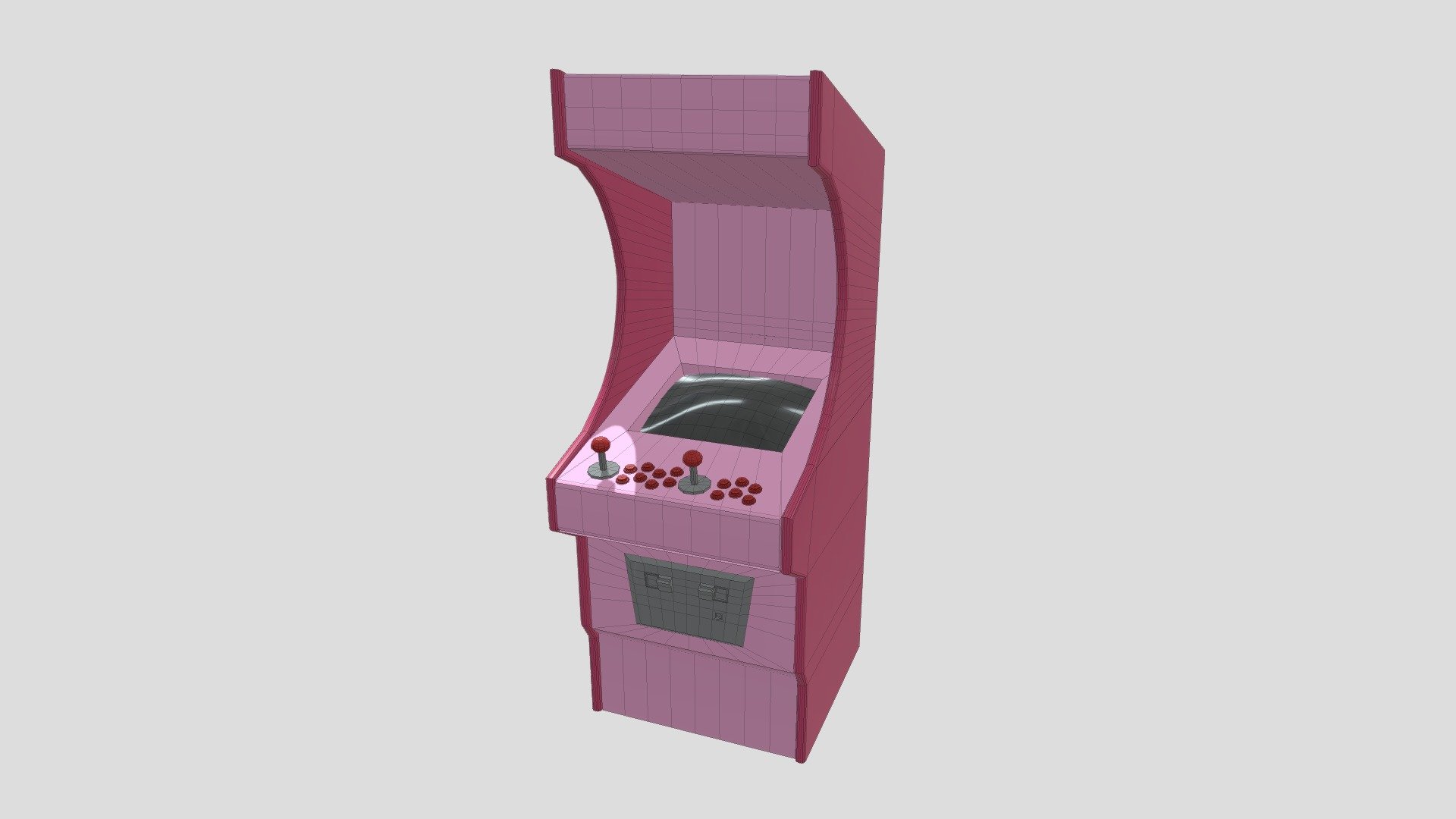 Arcade cabinet - Maya model - 3D model by PupperPunch [9801e43] - Sketchfab