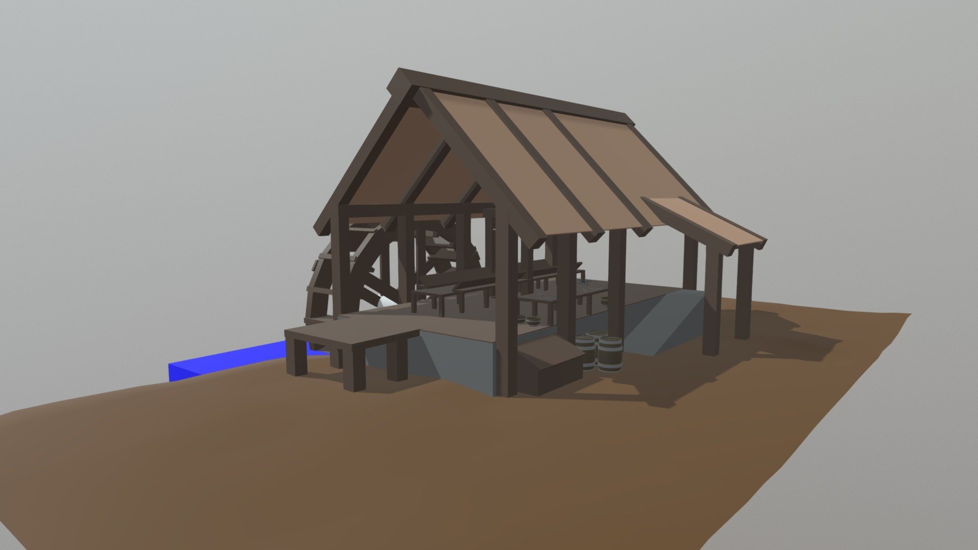 Saw Mill - Download Free 3D model by Caboose3d [98052b6] - Sketchfab