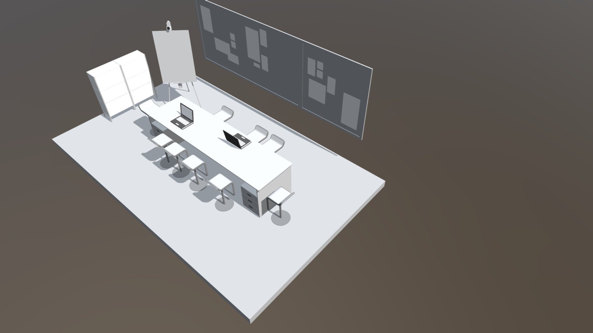A Shared Communal Work Area - 3D model by creativemastersjm [9805ea1 ...