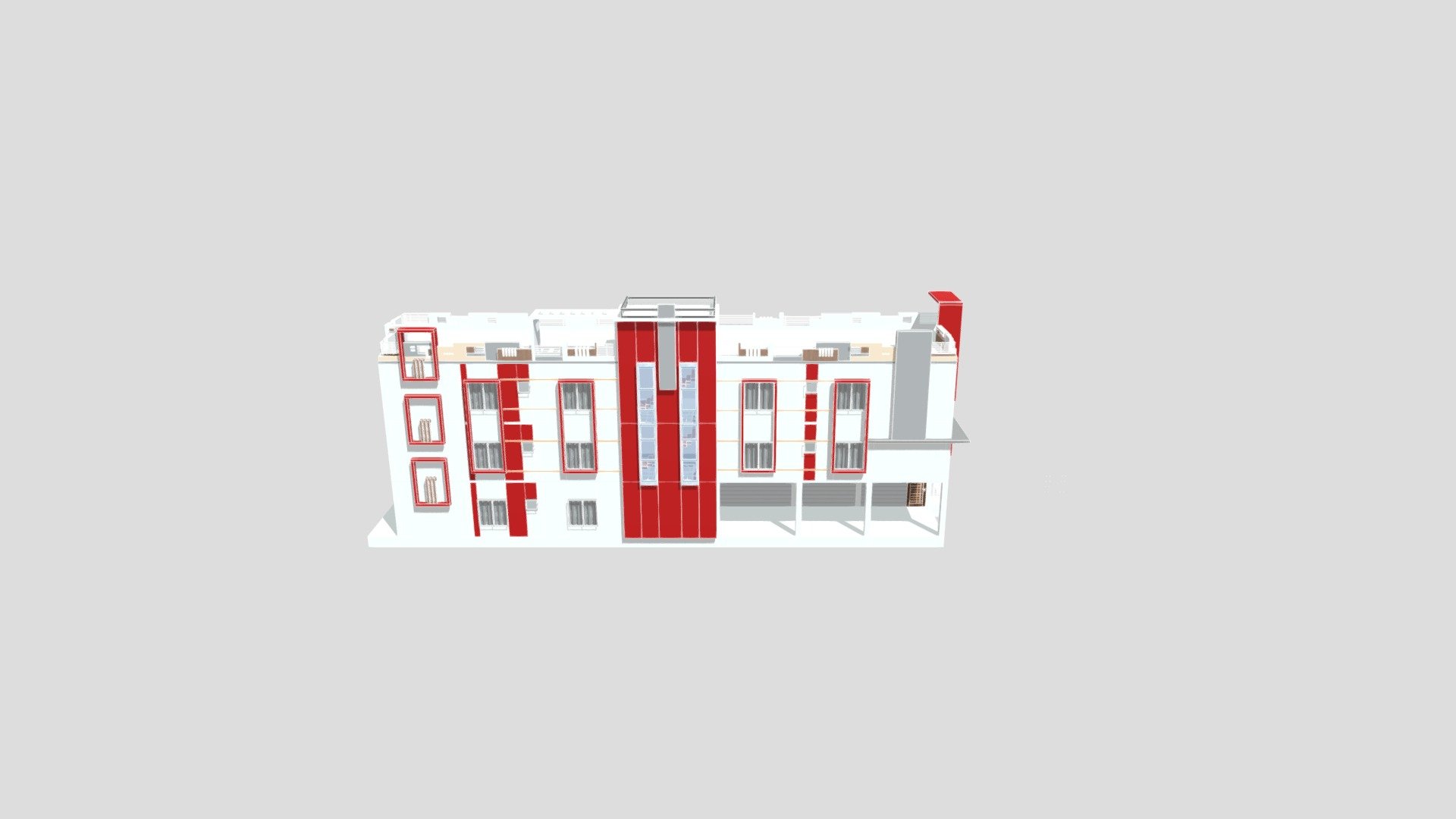 3 Storied Building Design - 3D model by mehedi.hasan_ [9806dca] - Sketchfab