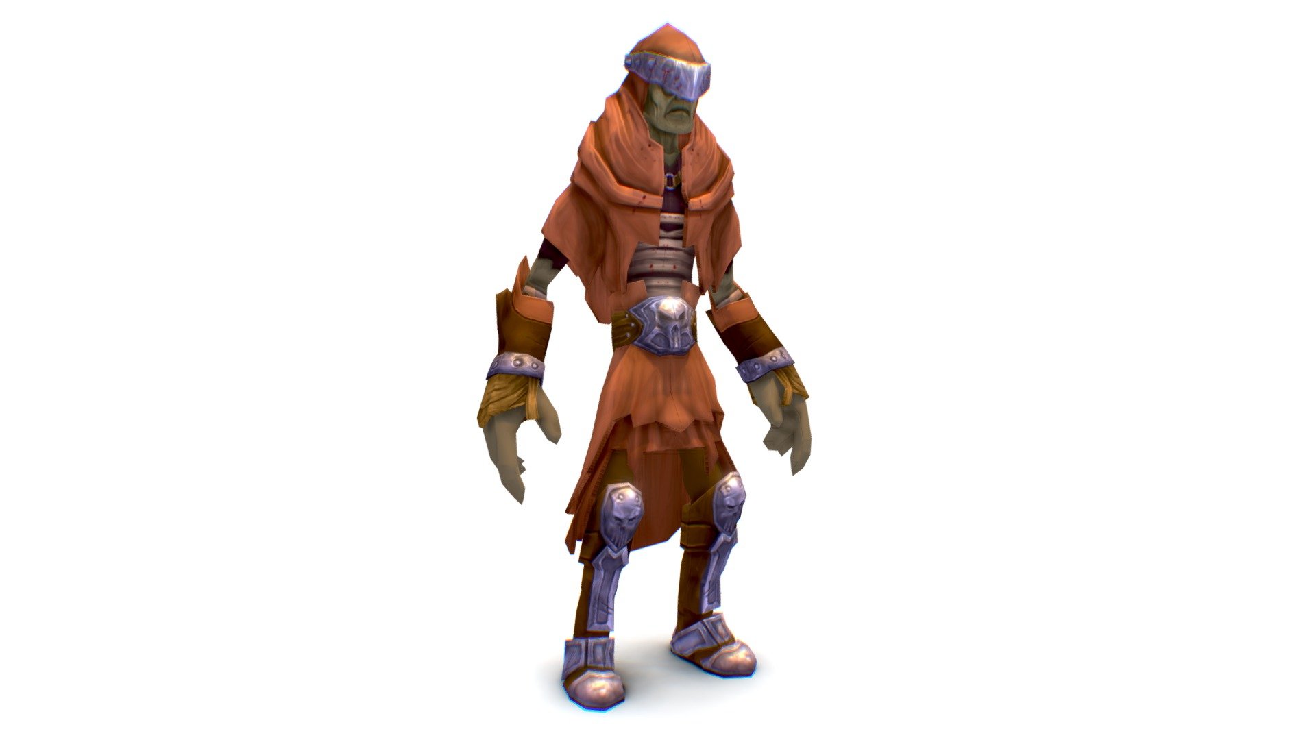 Hand-Painted Low Poly Character Necromancer - Buy Royalty Free 3D model ...