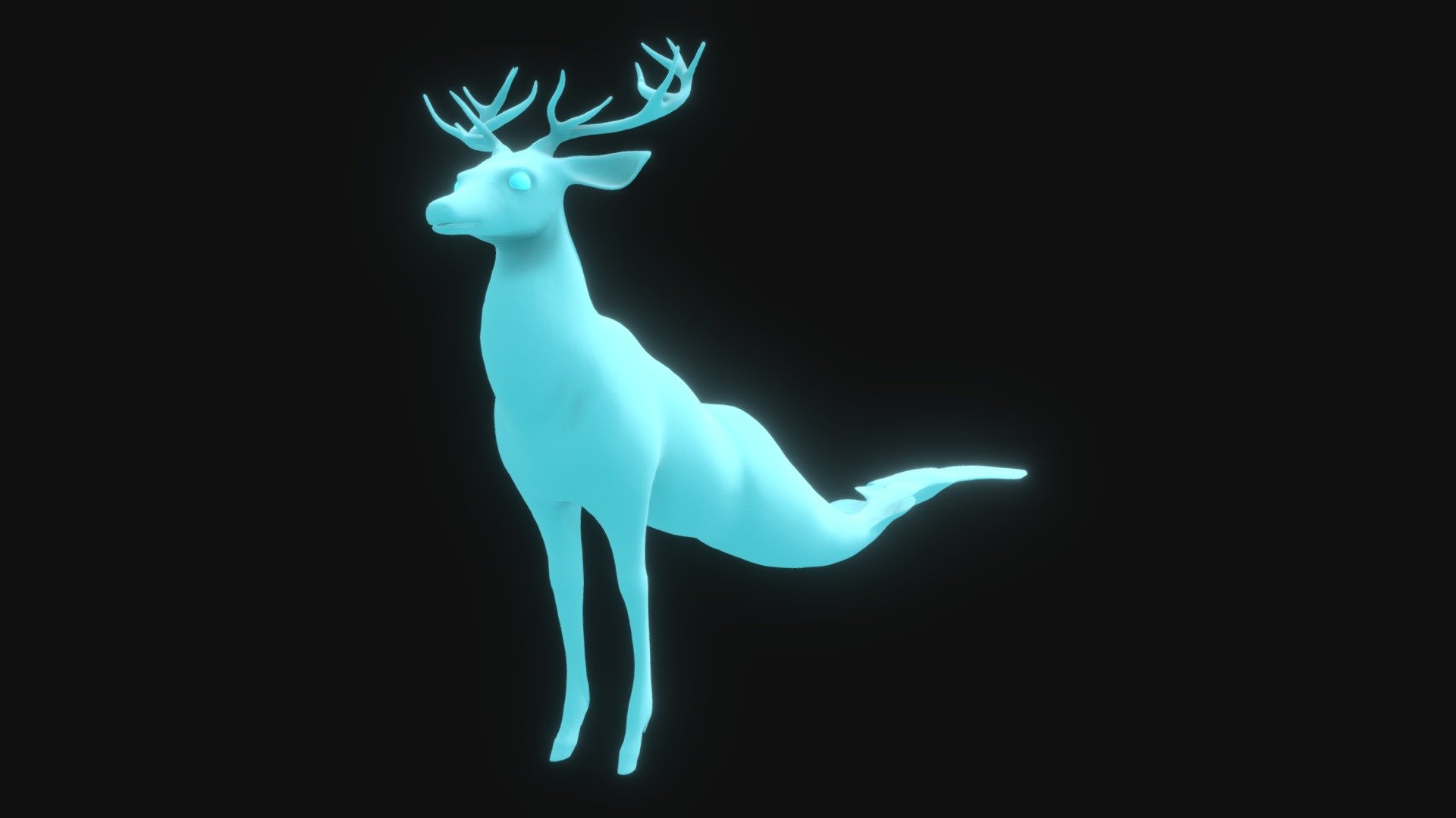 Mermaid deer hybrid - 3D model by Daniela Huerfano (@c.daniela.h.c ...