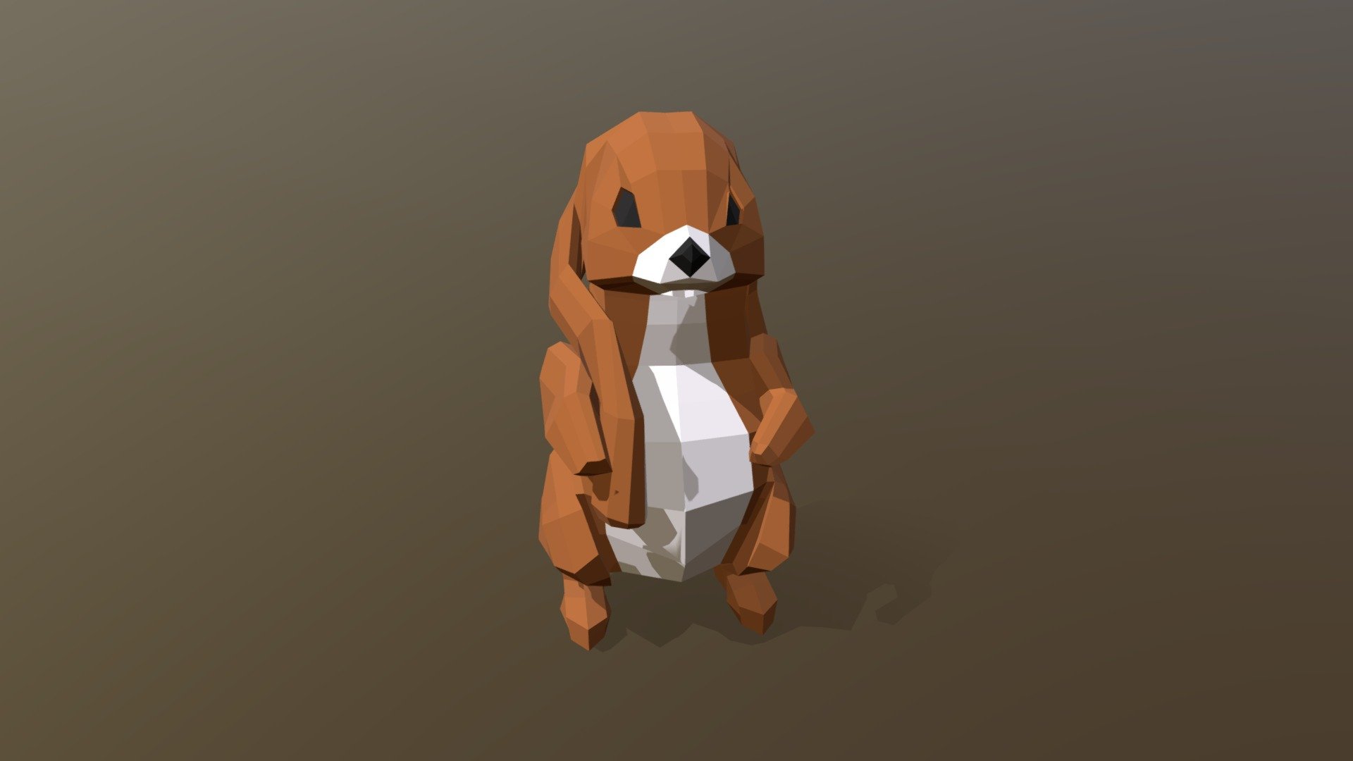 Low poly Rabbit - 3D model by 3Danich [9809cf4] - Sketchfab