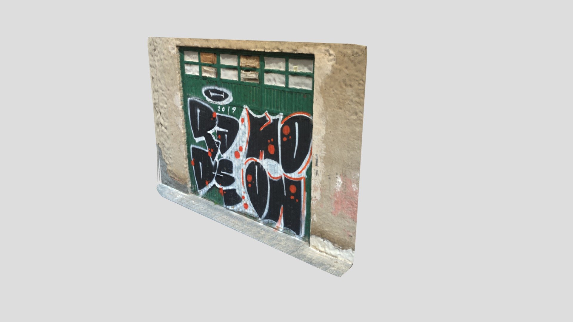 Fachada Graffiti - 3D model by alejandrosantos [9809d5d] - Sketchfab