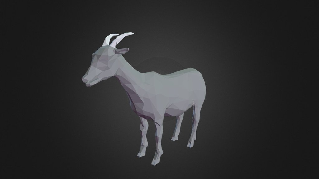 Goat - Low Poly Test - 3D model by piotrmi [980e04b] - Sketchfab