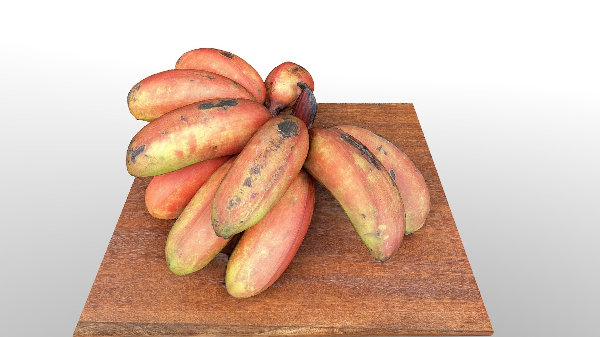 Red Bananas - Musa acuminata 'Red Dacca' - Download Free 3D model by ...