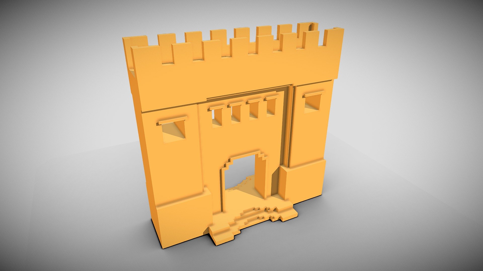 Castle Entrance - Voxel Art - Download Free 3D model by xyzpico36 ...