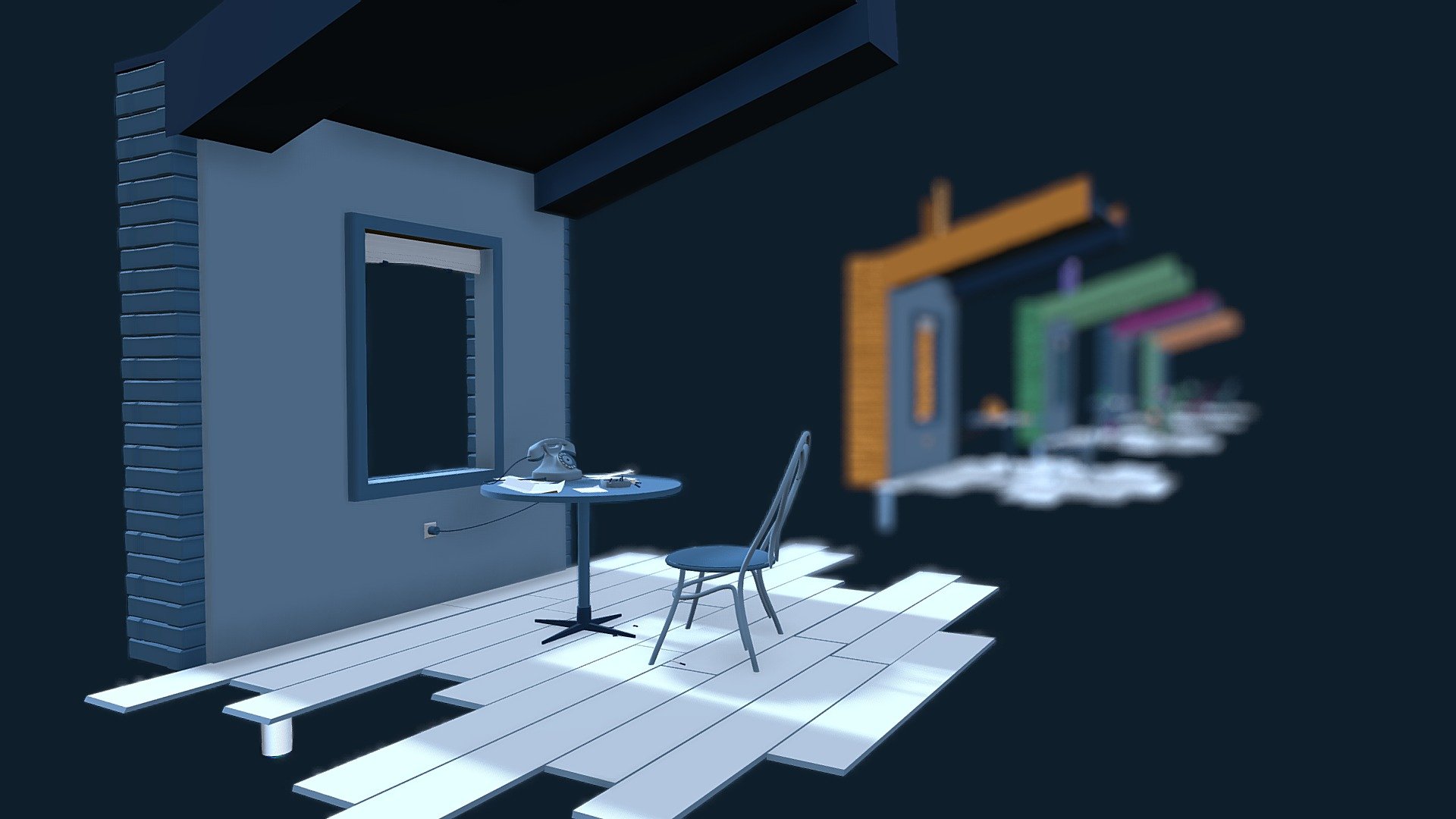 Phone Scene (Color studying) - Download Free 3D model by xenaive ...