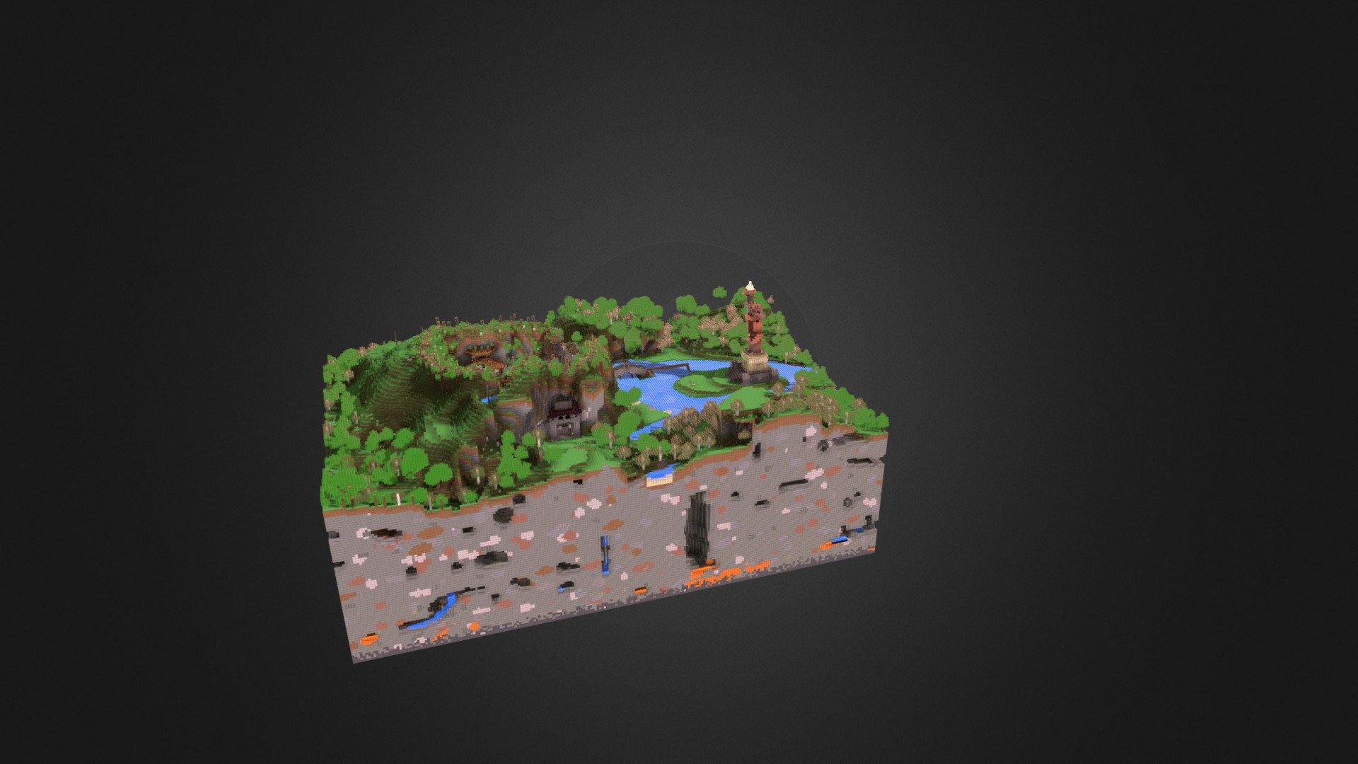 minecraft server P1 - 3D model by BabyGoth [981b8df] - Sketchfab