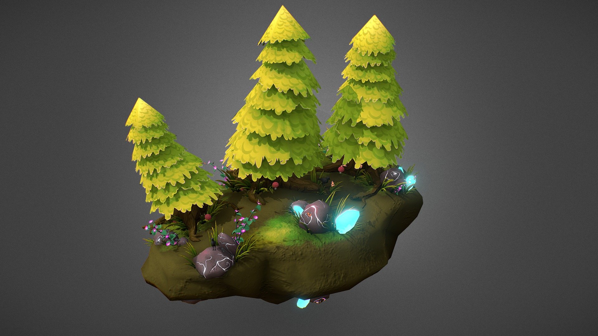 forest environment - 3D model by forestie [981bf80] - Sketchfab