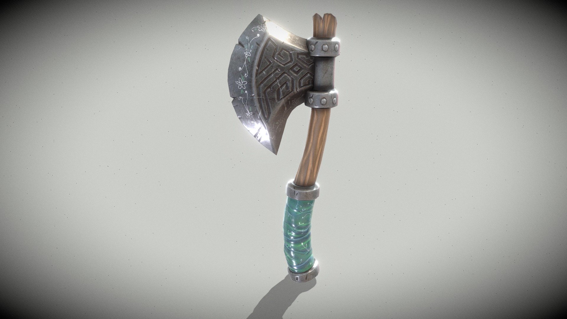 Stylized Axe - 3D model by claudia.polo [981c3ff] - Sketchfab