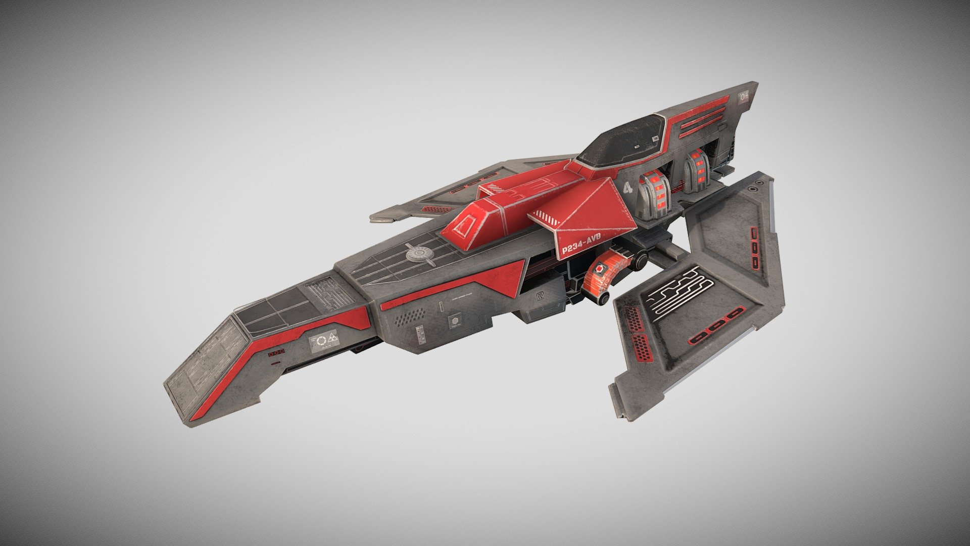 free starship - Download Free 3D model by Dmitry Blagodaryov ...