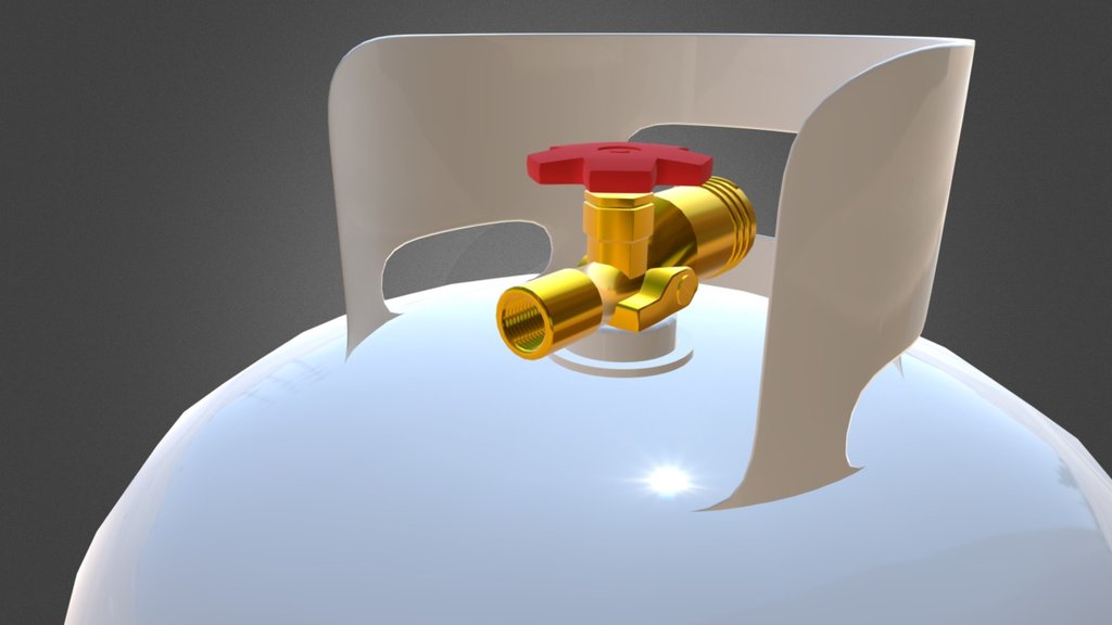 Simple Propane Tank [Free Obj DL in Desc] - 3D model by taitonium ...