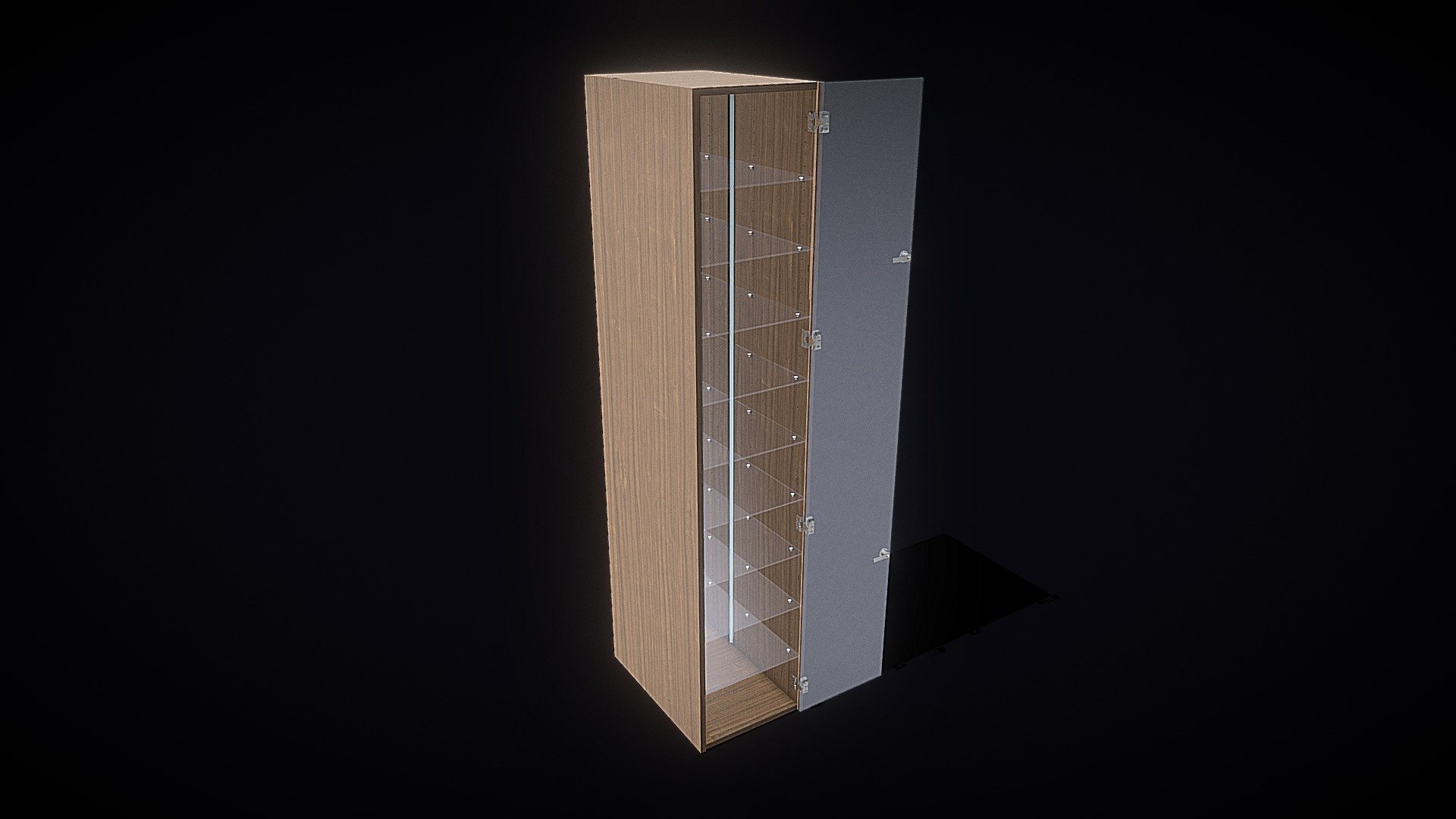 vitrinekast variant3 2hoog open - 3D model by jtn [981f45c] - Sketchfab