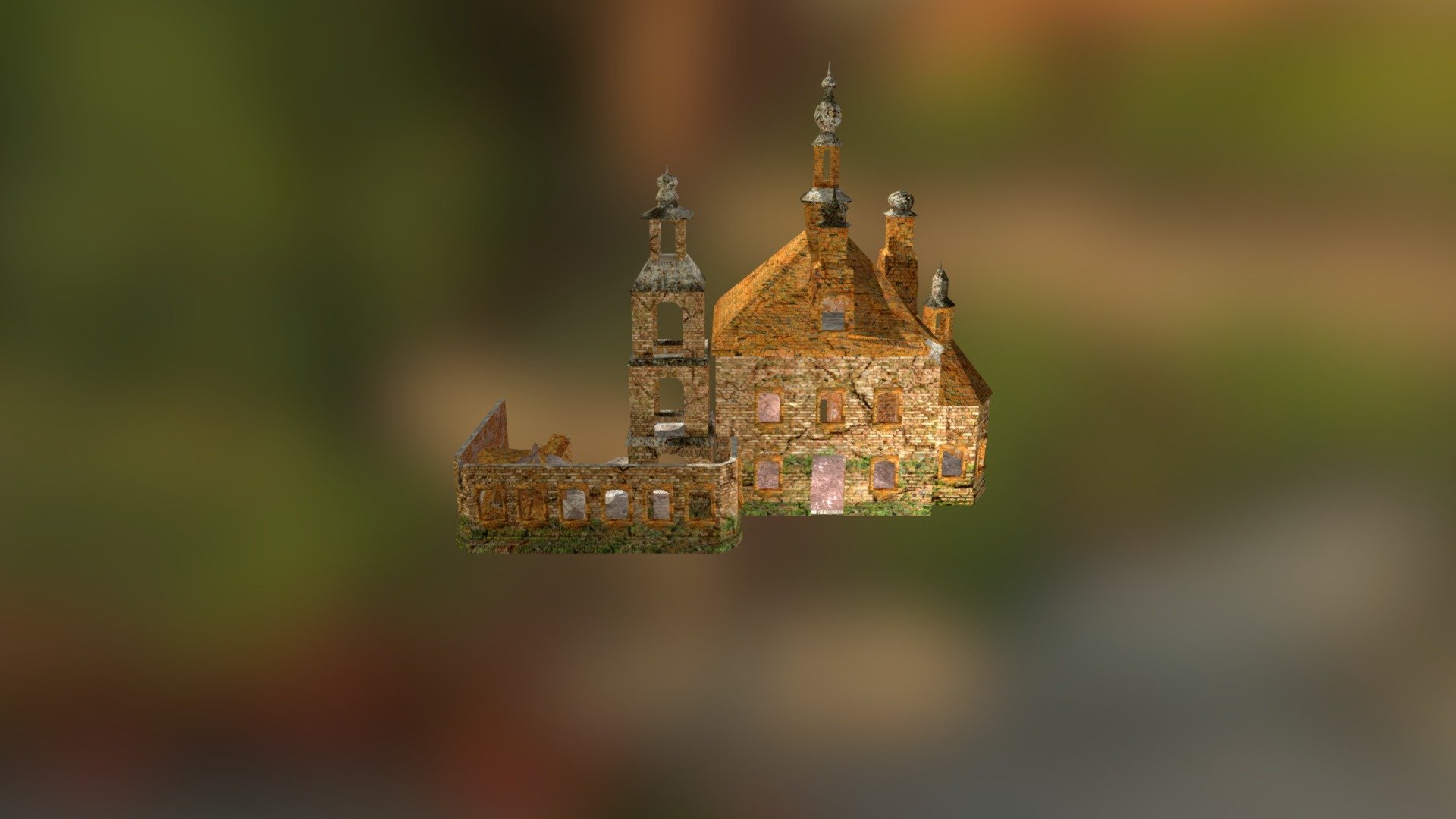 Old church - 3D model by Voganart (@bigroguevogue) [981f9ff] - Sketchfab