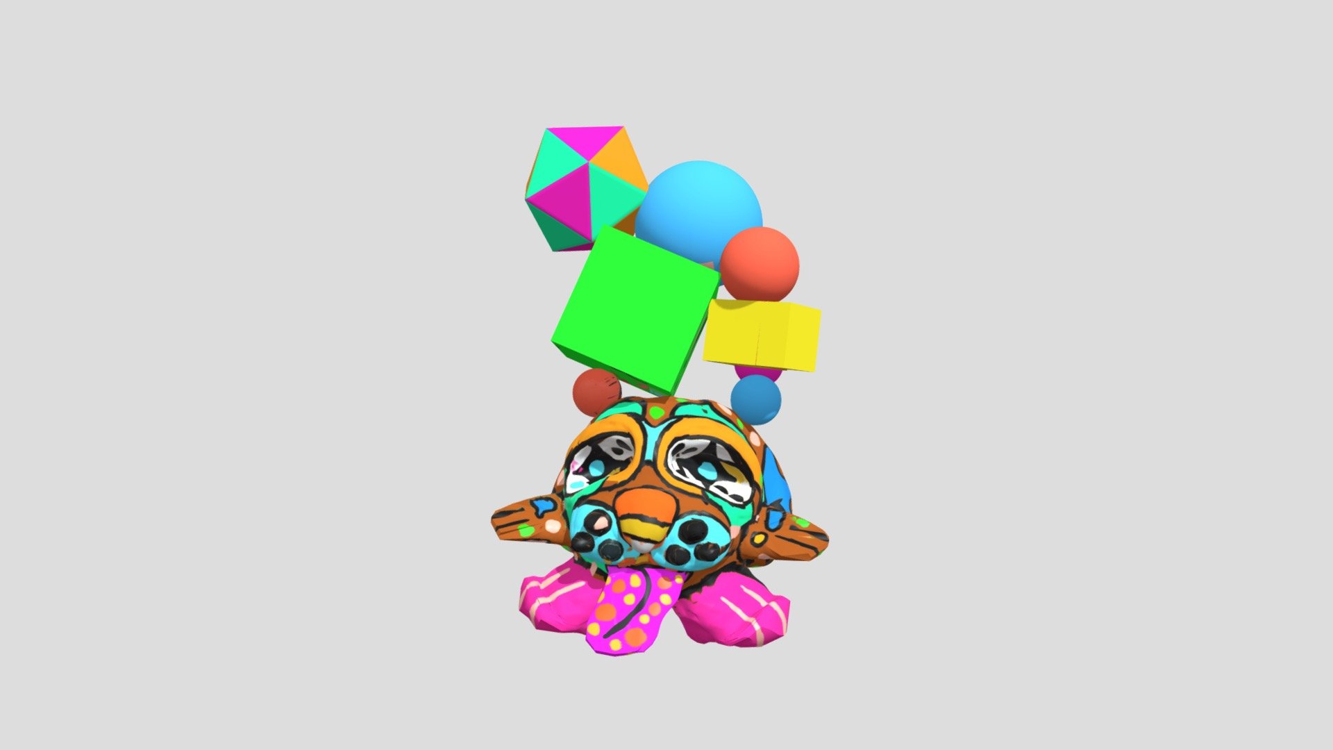 Blocky DOG - 3D model by Moyogash [9823633] - Sketchfab