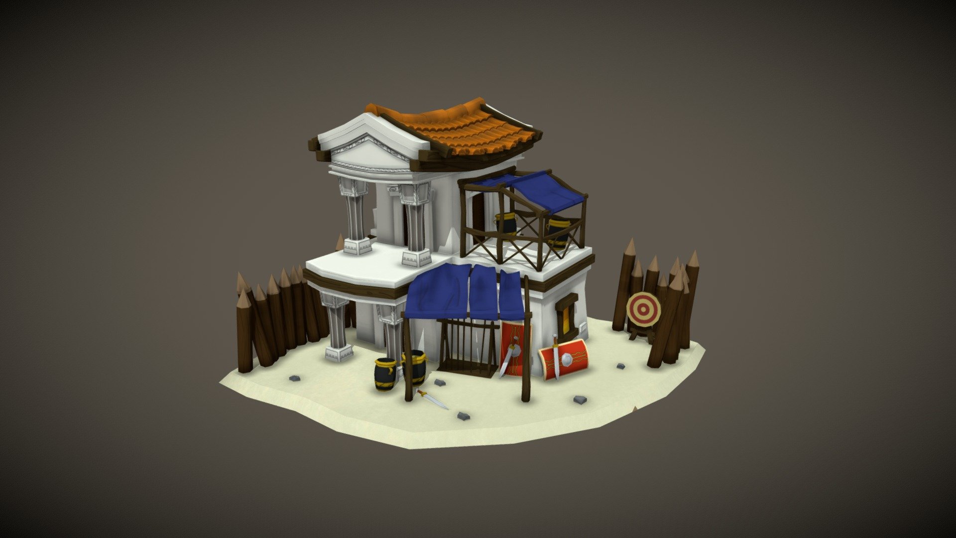 The Roman's Keep - 3D model by Desairue [9823e68] - Sketchfab