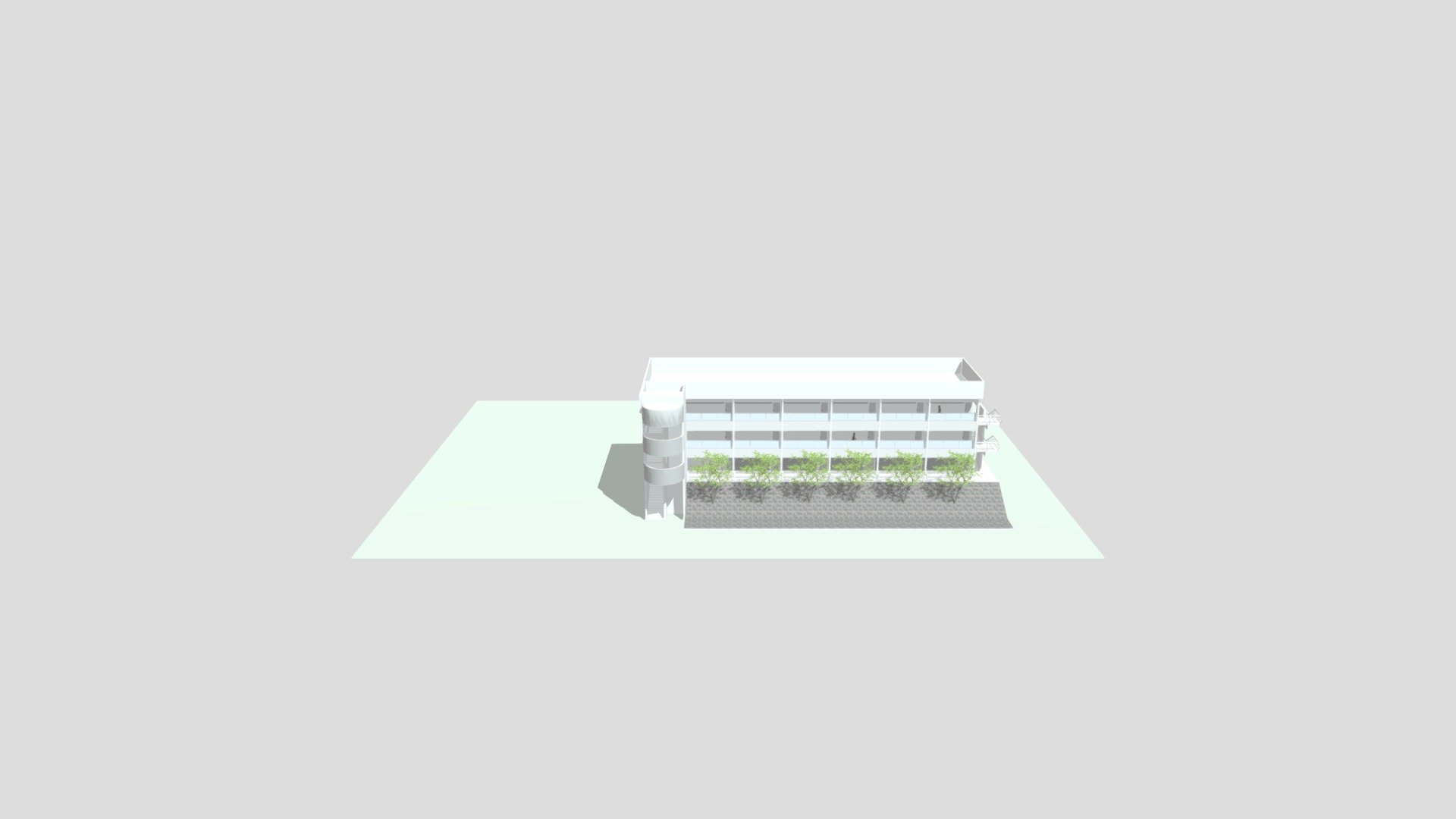 Edificio 4 - 3D model by valeriaportillo [9824340] - Sketchfab
