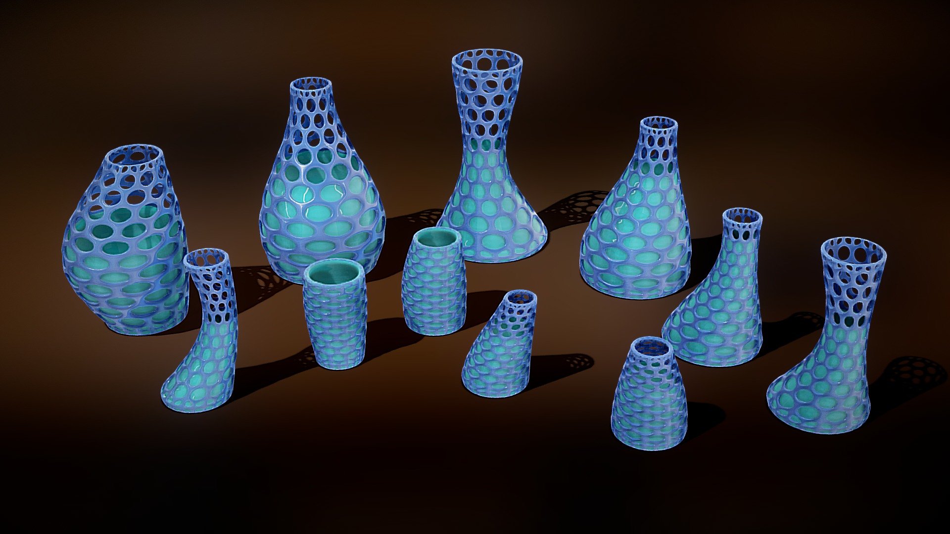 Pottery Irregular Form (Hexagon base) 230414 - Buy Royalty Free 3D ...