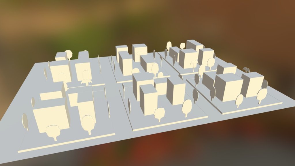 City Map v1 - 3D model by E-spaces [982673f] - Sketchfab