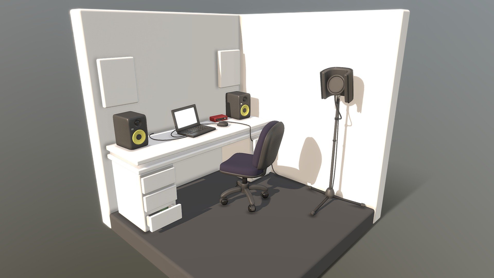 LOW POLY STUDIO - Download Free 3D model by tobys3d [982747d] - Sketchfab