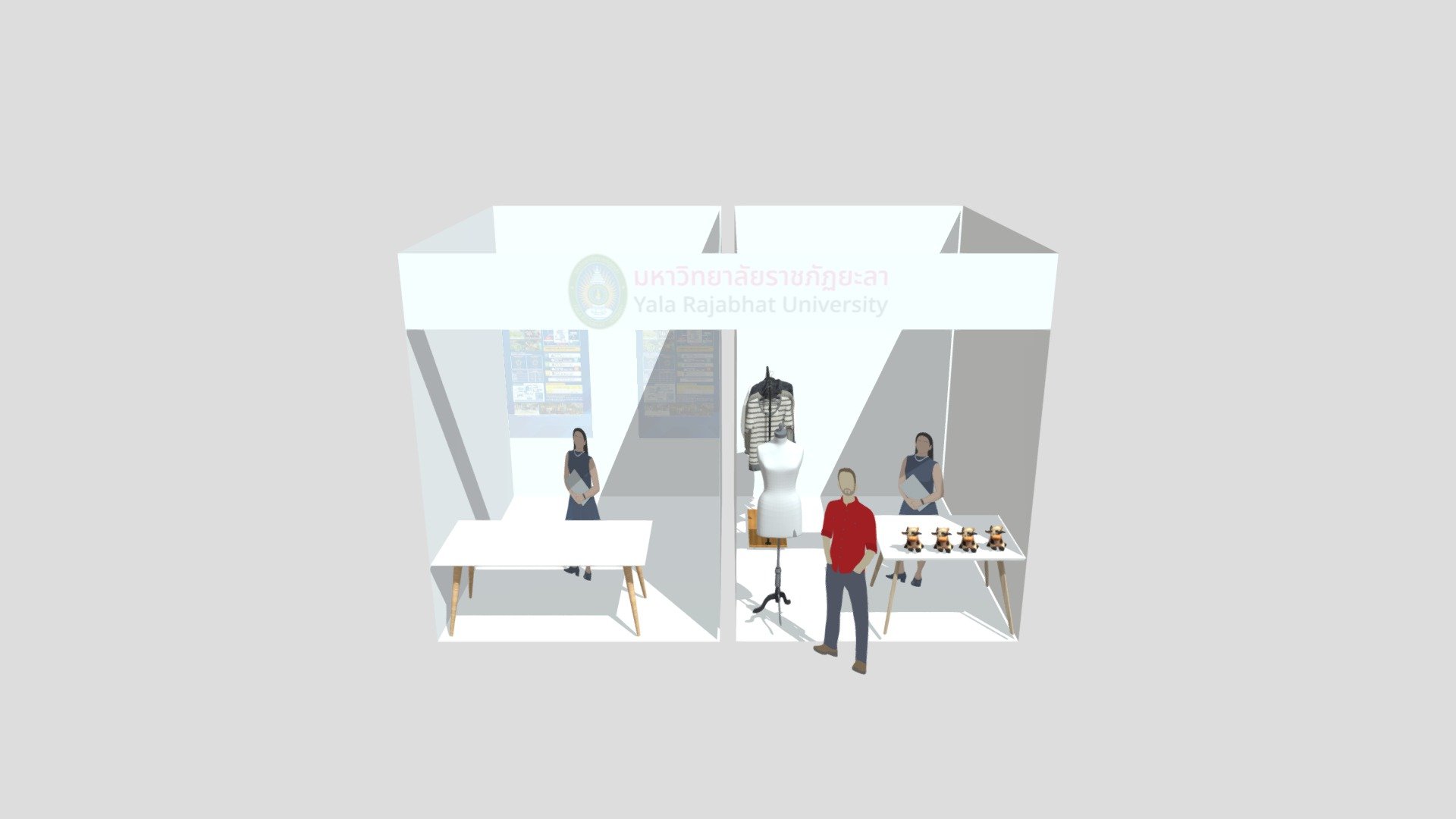 Main booth โครงการแก้จน ปี 2569 - 3D model by v4r1n [98297e3] - Sketchfab