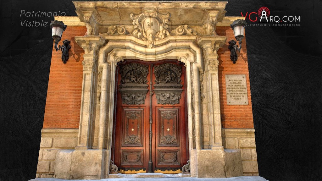 Portada barroca Palacio Santoña S.XVIII Madrid - Download Free 3D model ...
