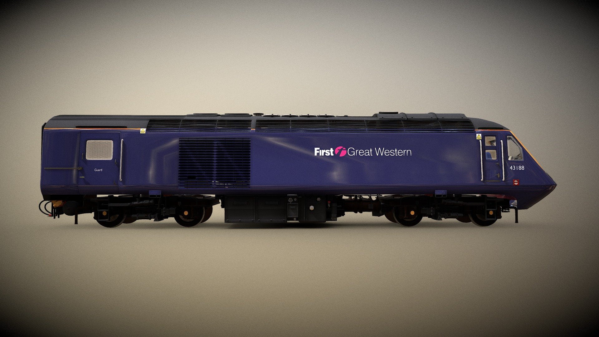 Train - First Great Western Class 43 HST - Download Free 3D model by ...