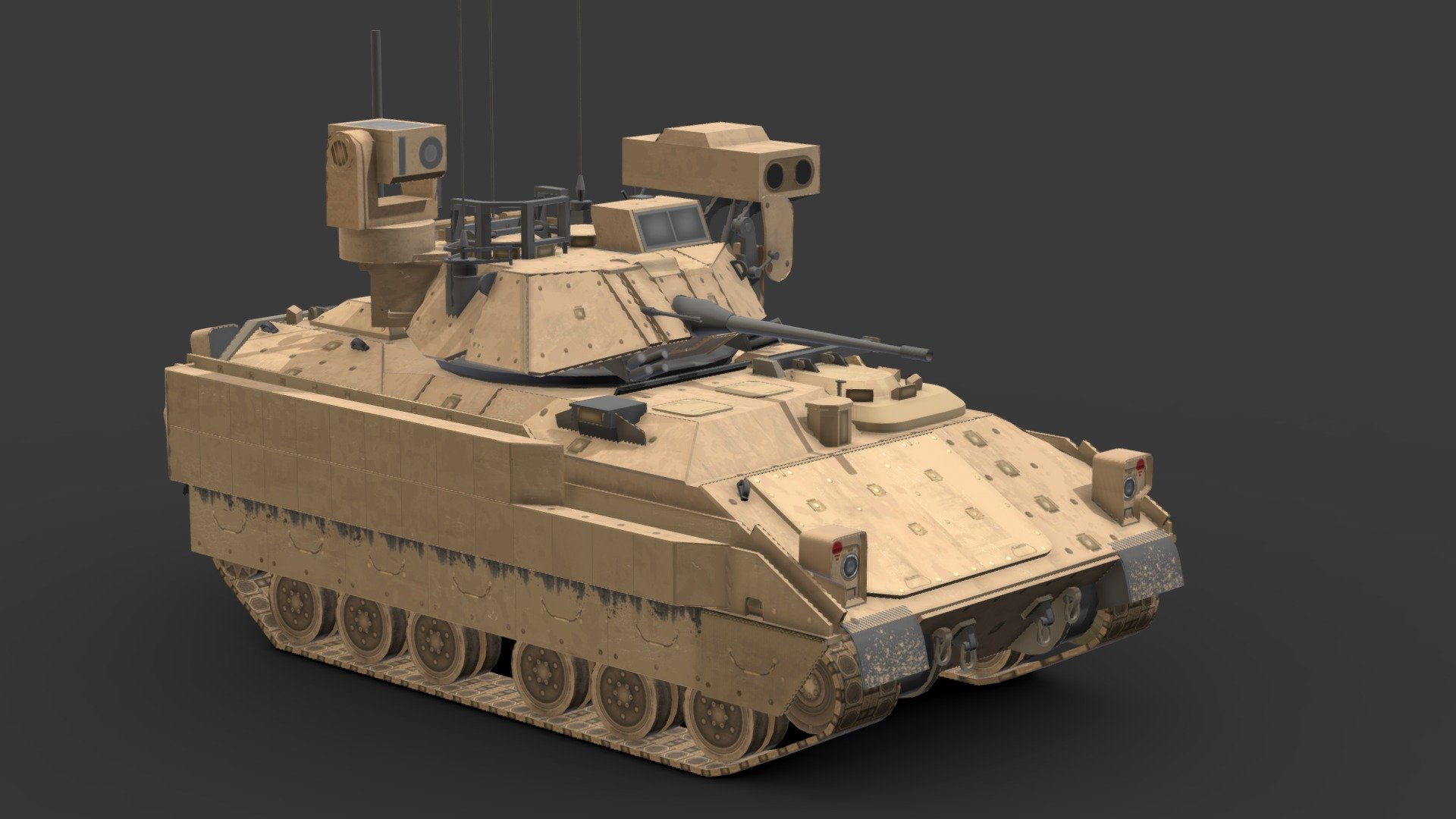 Tank Low-Poly # 3 - 3D model by Sidra (@Sidramax) [982cb6b] - Sketchfab