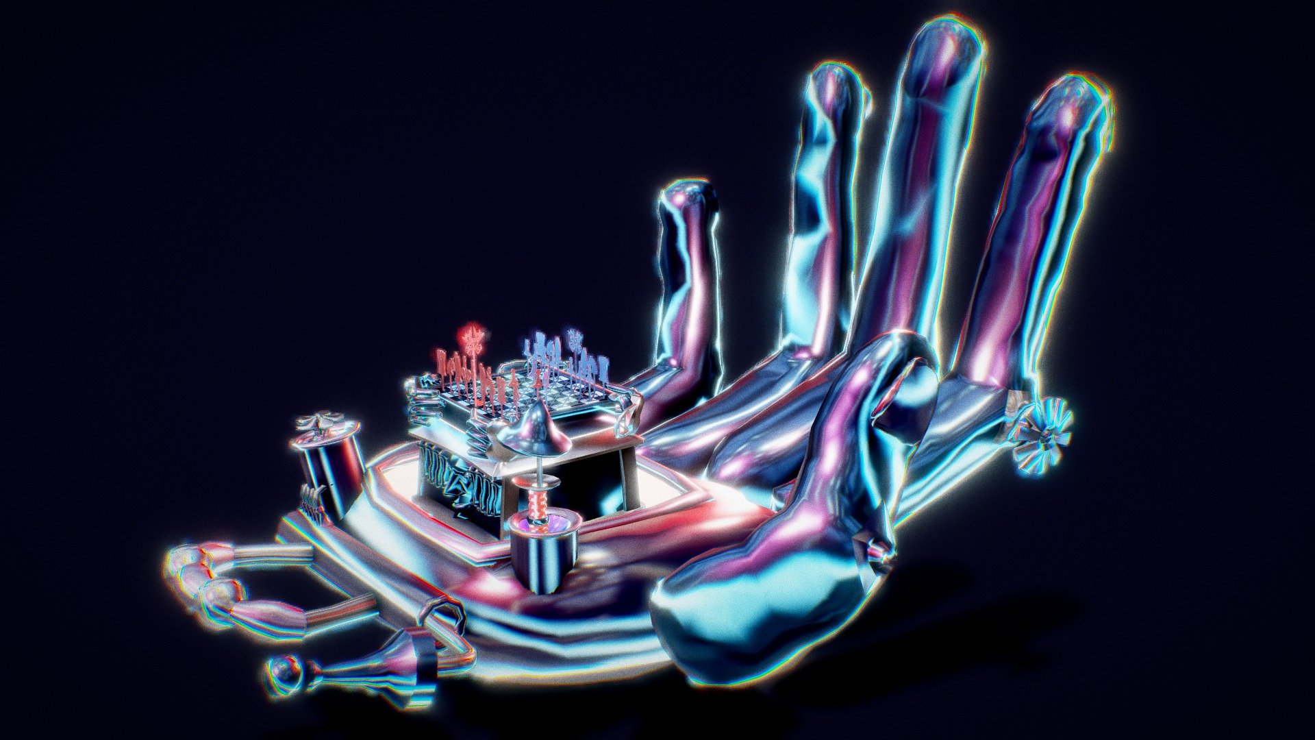 Play chess in reverse to open! (2) - Download Free 3D model by Nortenko ...