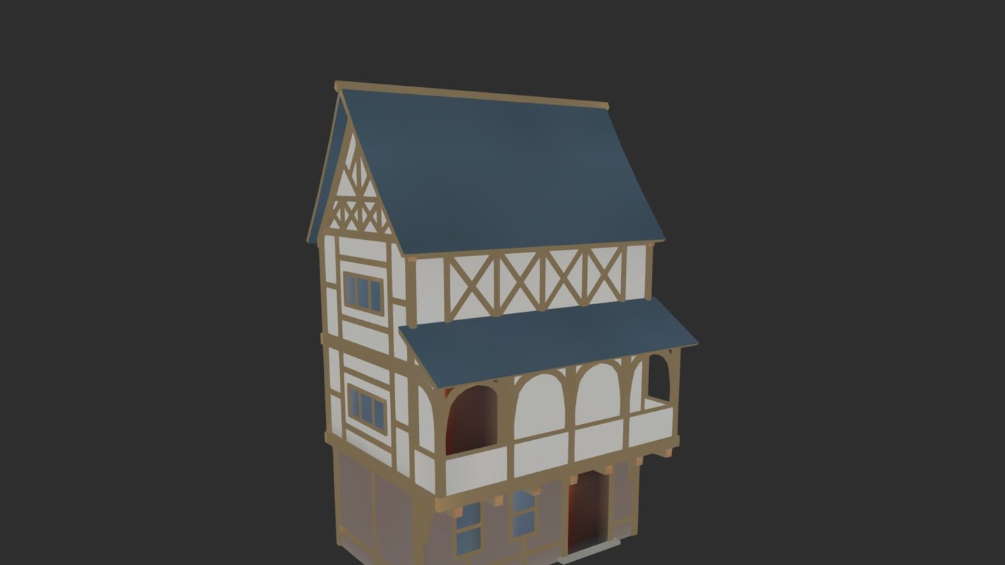 Large House 4 - 3D model by Nathan Zaloum (@NathanZaloum) [982e782 ...