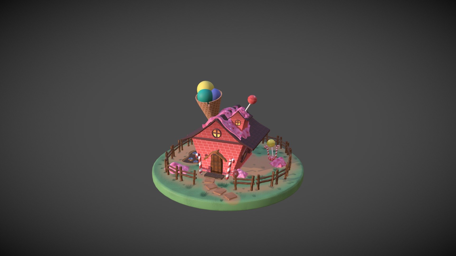Candy_House - 3D model by jodie.roberta [982f61b] - Sketchfab