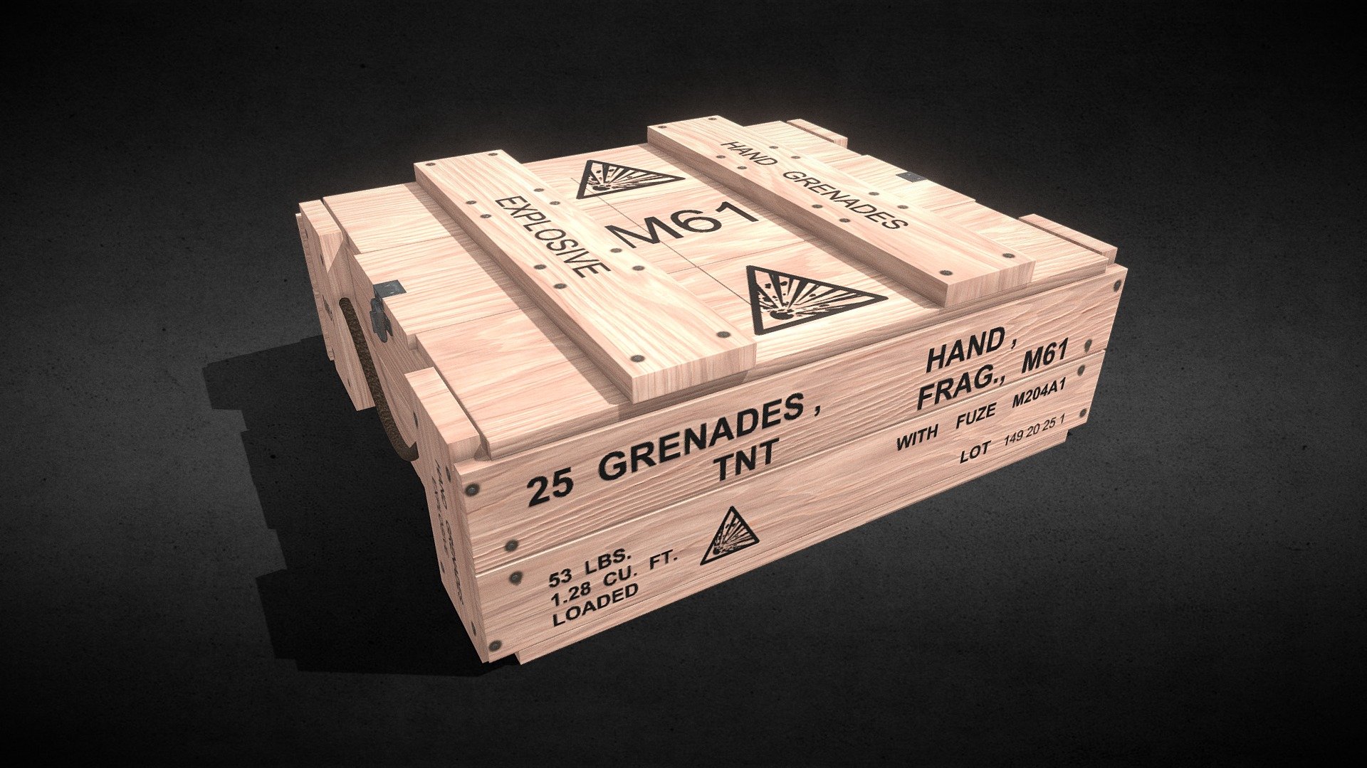 Grenade Crate - 3D model by Aditya3dDesign [982f72a] - Sketchfab