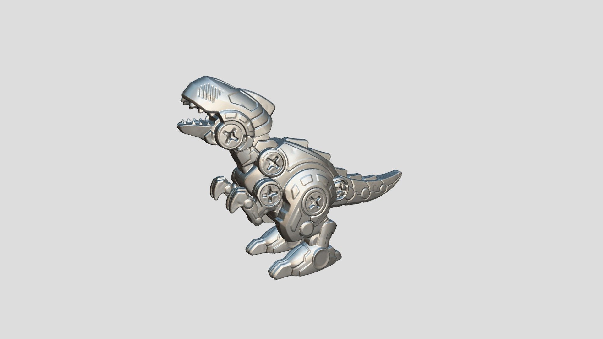 Dinosaurs T Rex Robot Toy Ready To 3d Print 3d Model By Nicolausadi 98302f8 Sketchfab