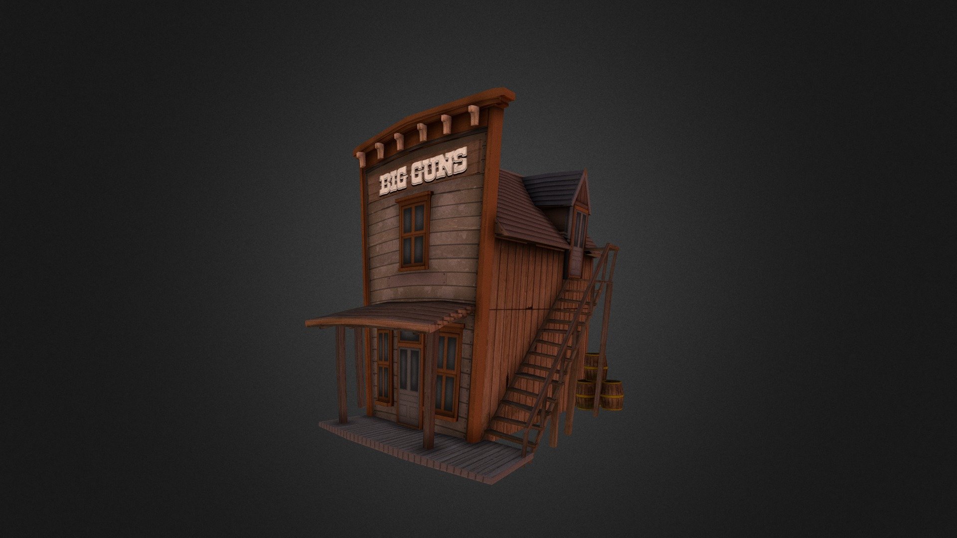 Old Western - 3D model by cbush [98361d8] - Sketchfab