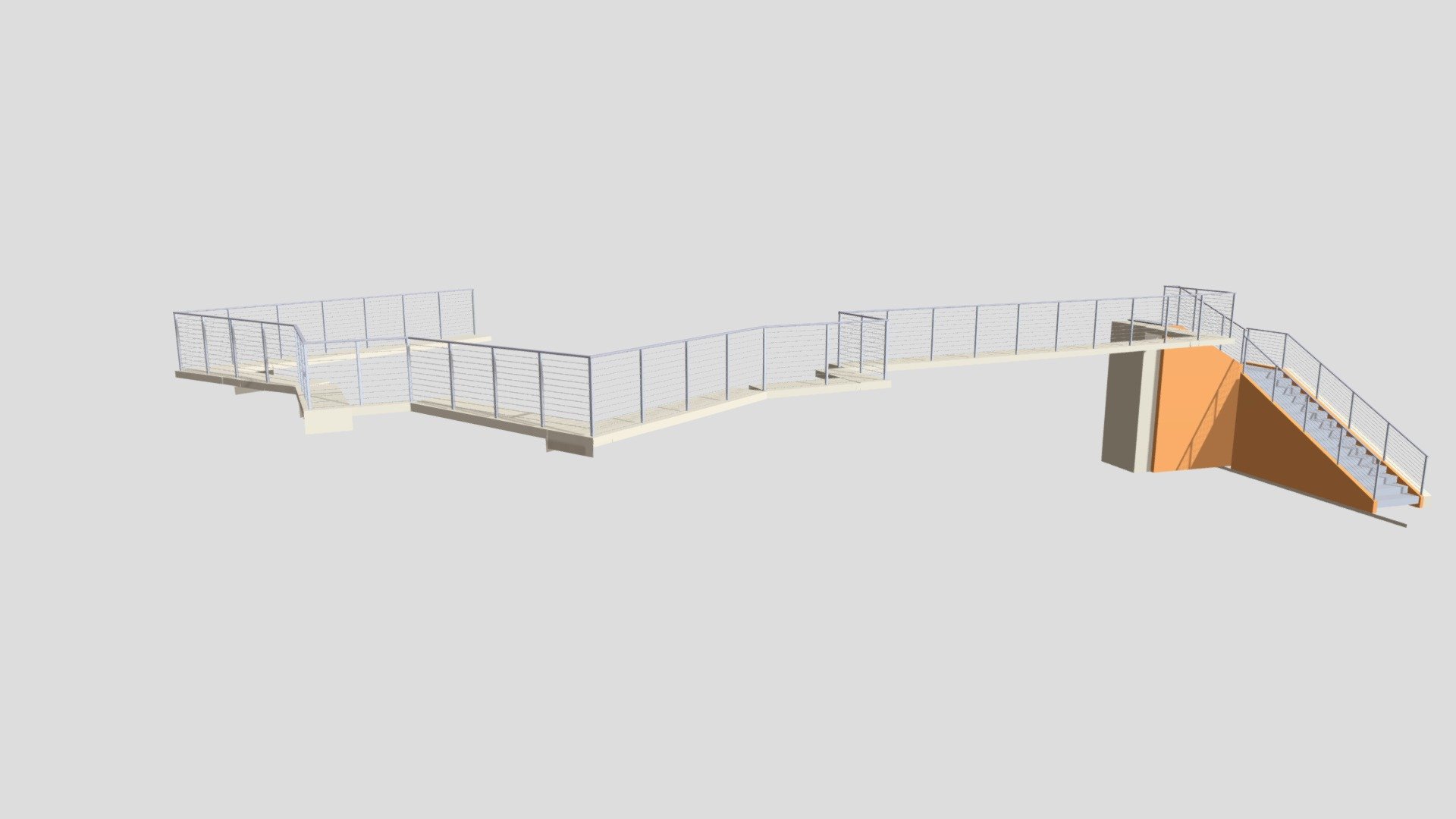 Ext. Cable Rails Thorne - Download Free 3D model by ryanpendarvis ...
