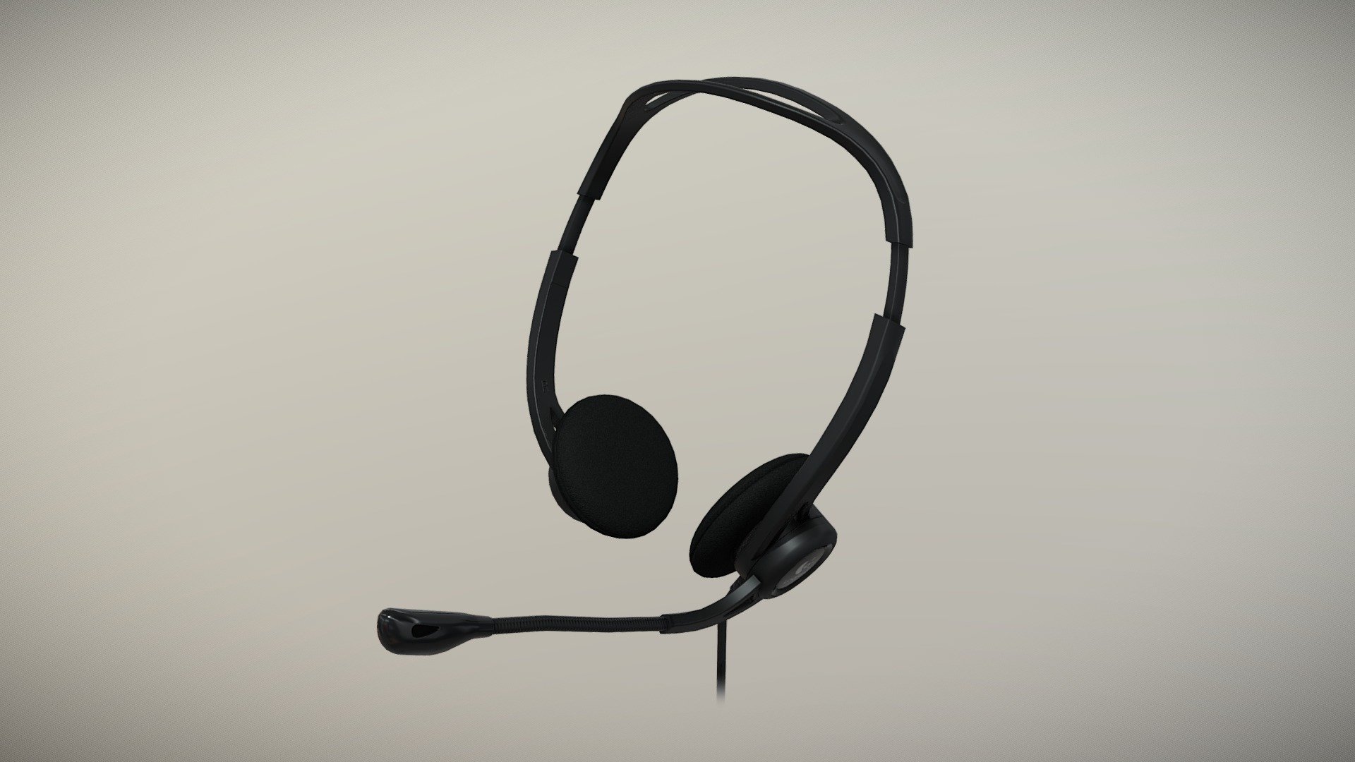 Logitech PC Headset 960 USB - 3D model by 3DOverstock [9839ba7] - Sketchfab