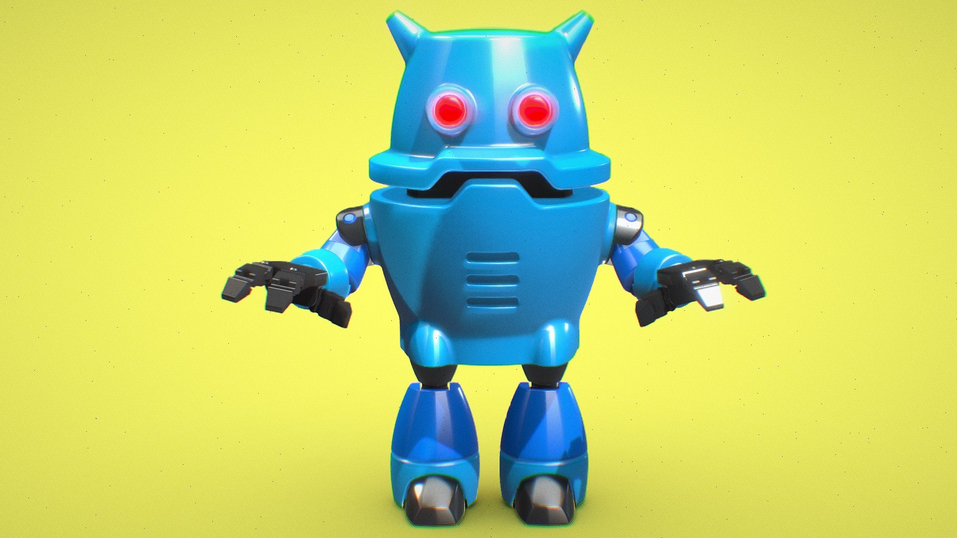 Robot Character - 3D model by kaganproject [983ac87] - Sketchfab