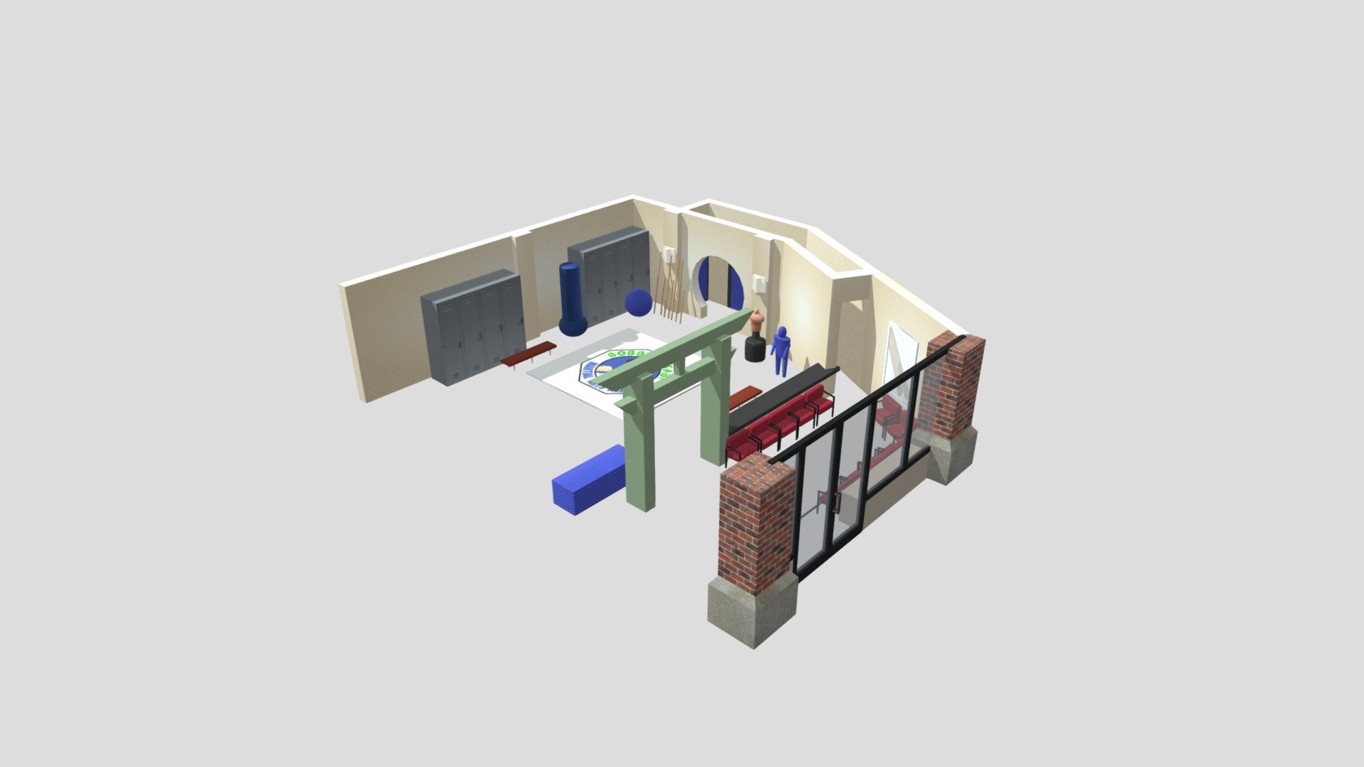 Dojo from Kickin' It - Download Free 3D model by emoore010 [983d416 ...