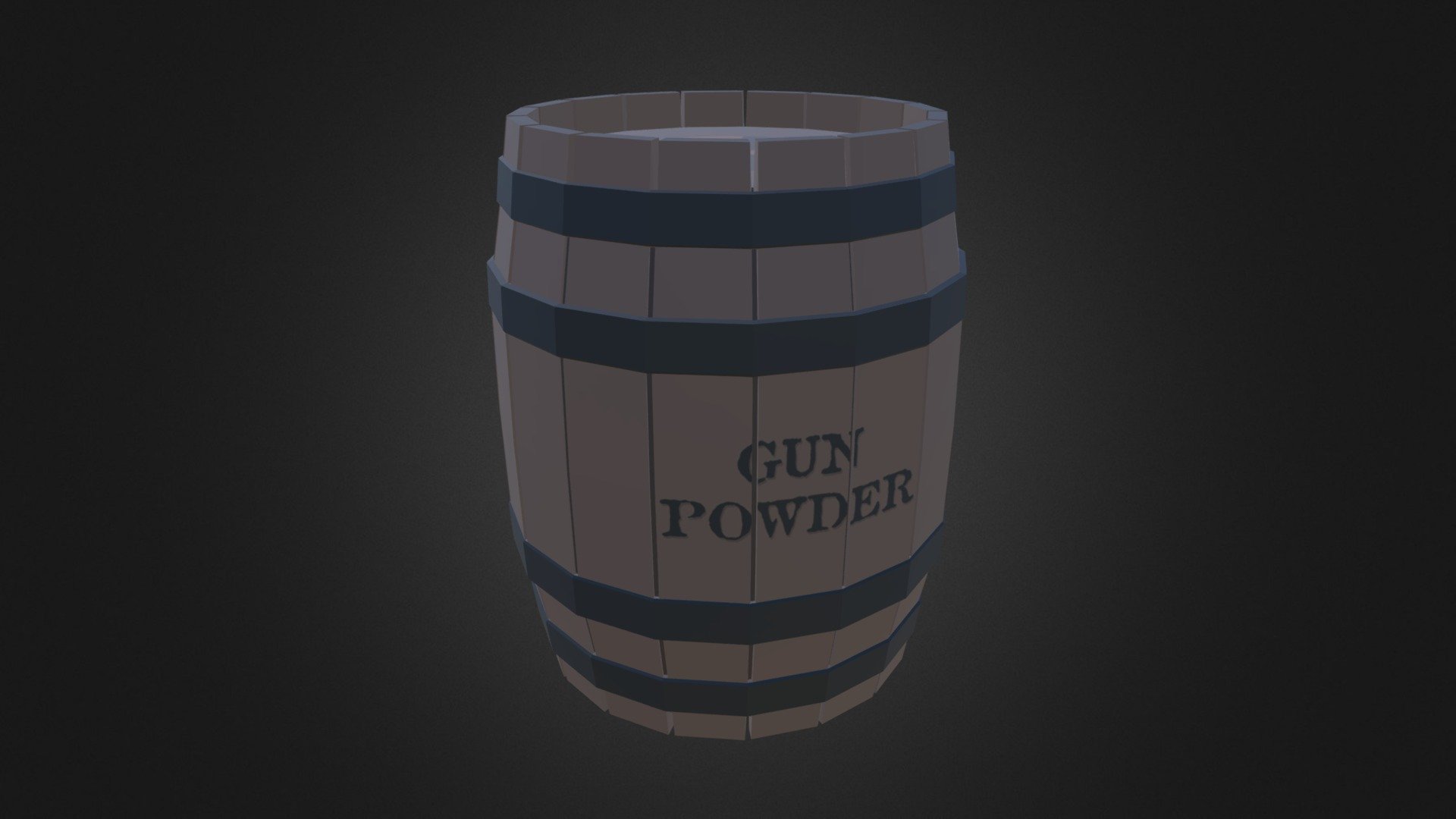 Gun Powder Keg - 3D model by Slaterbbx [9840071] - Sketchfab